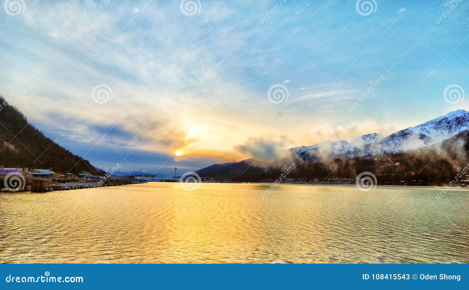 Morning Sun stock image. Image of alaska, juneau, sunrise - 108415543