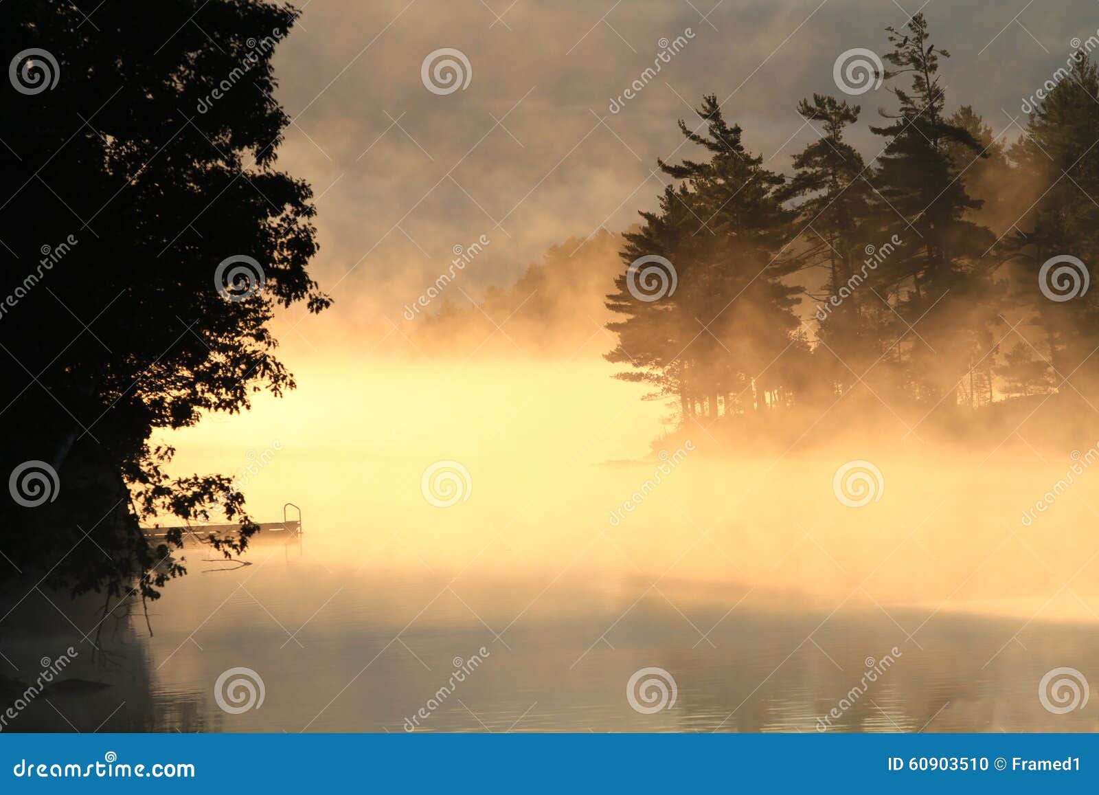 Sunrise Lang Lake stock photo. Image of colorful, sunset - 60903510