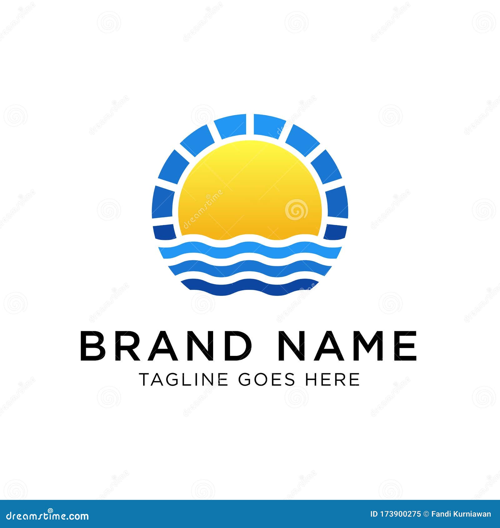 Sunrise Logo Design Template, Vector Illustration Stock Vector ...