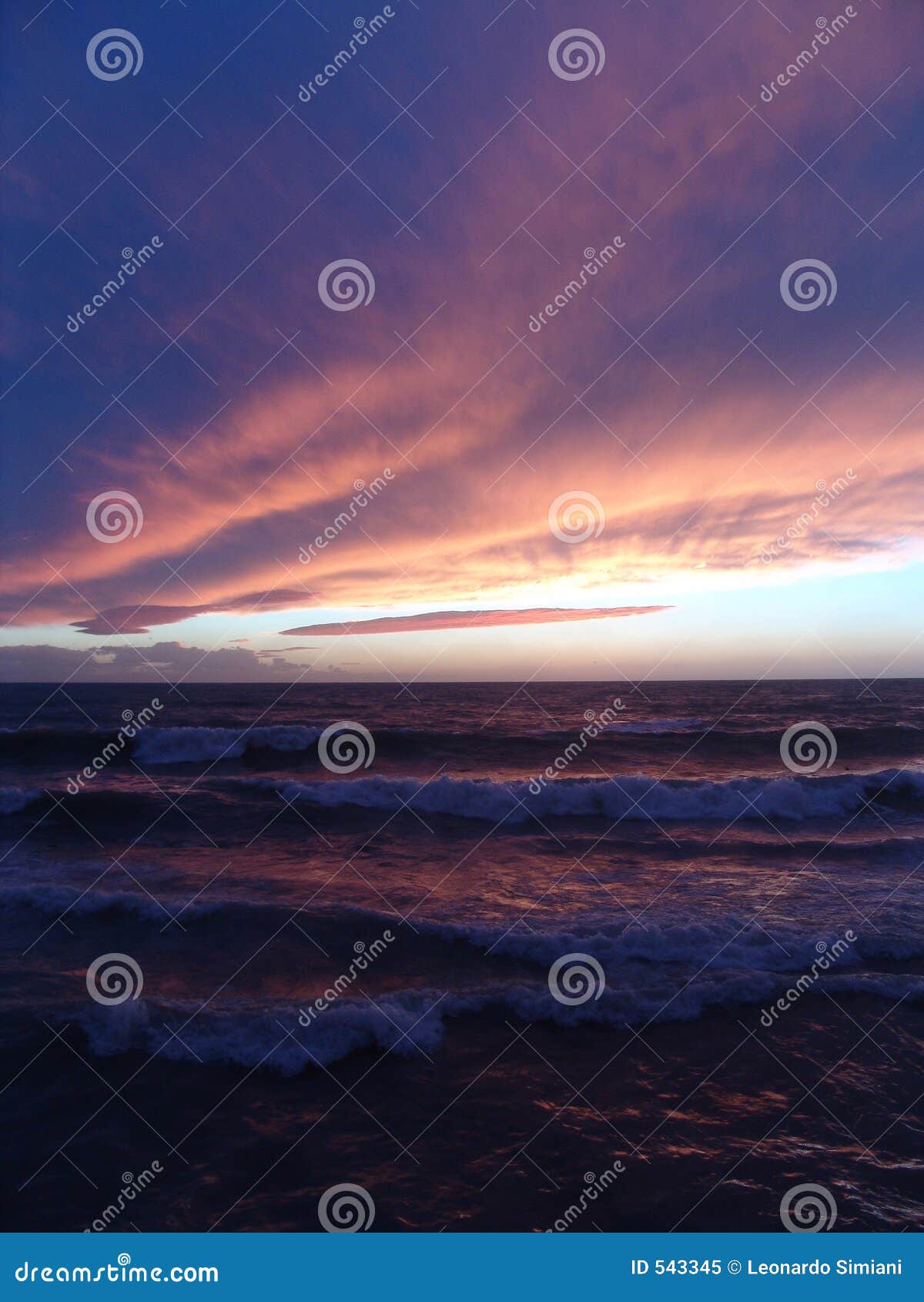 Sunrise on the Mediterranean Sea Stock Image - Image of sunrise, storm ...