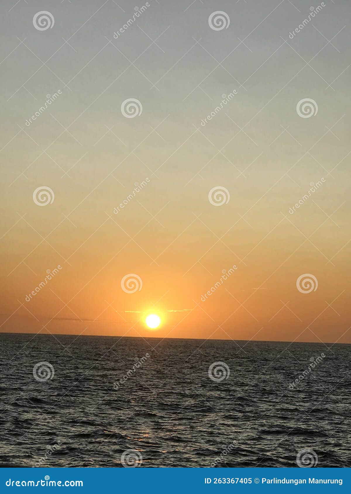 Sunrise stock image. Image of middle, sunrise, offshore - 263367405