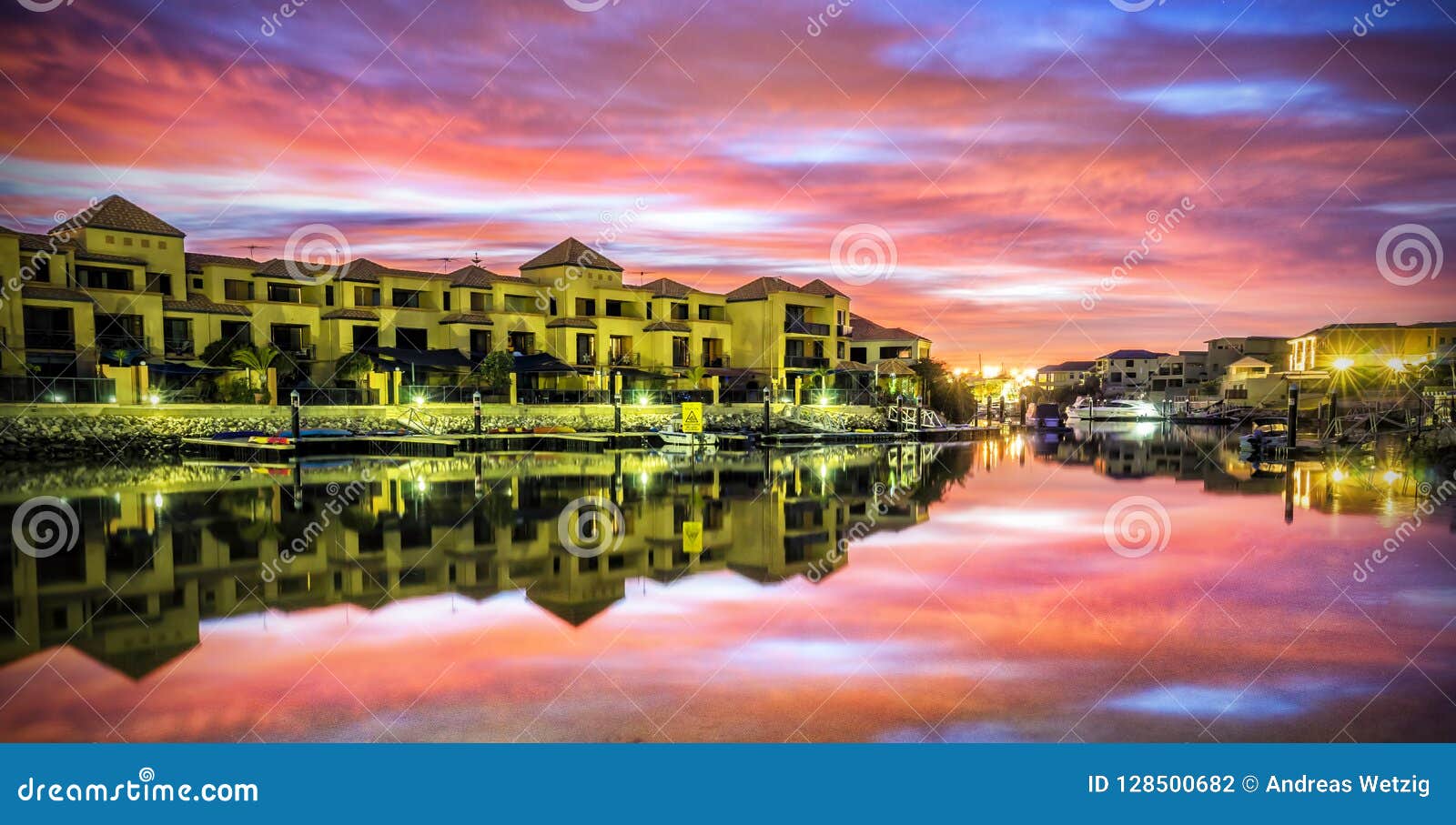 Sunrise Mindari Marina, Perth, Australia Stock Photo - Image of ...
