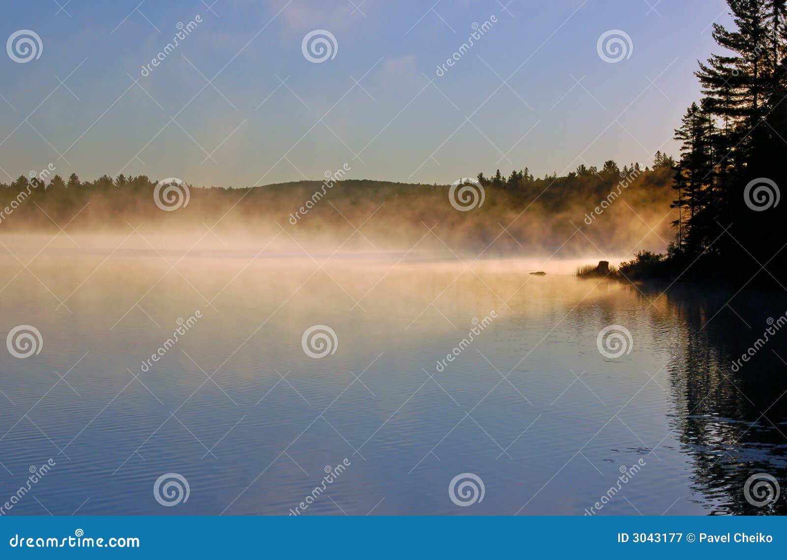 Sunrise and mist stock image. Image of area, bright, foliage - 3043177