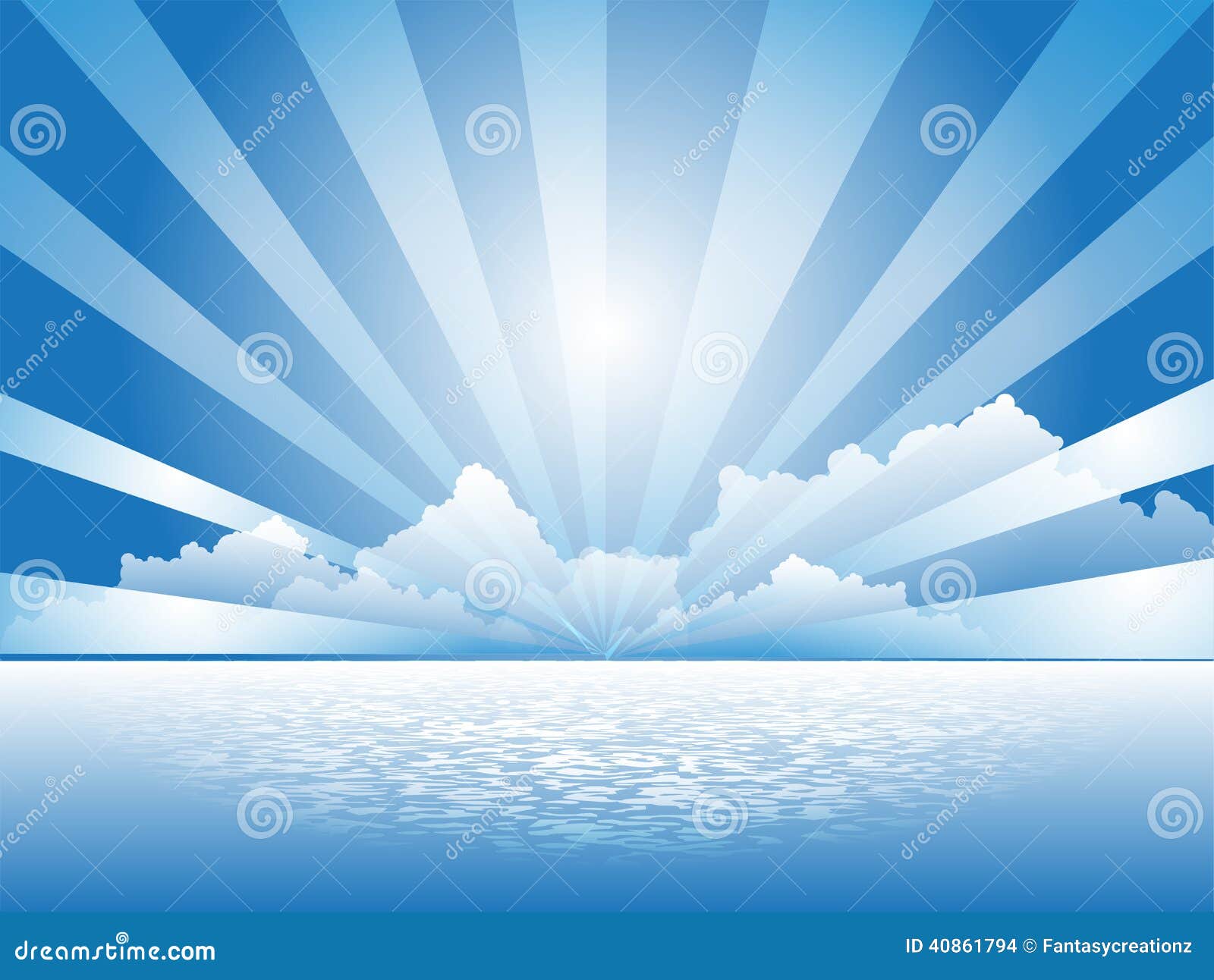 Sunrise stock vector. Illustration of summer, fields - 40861794