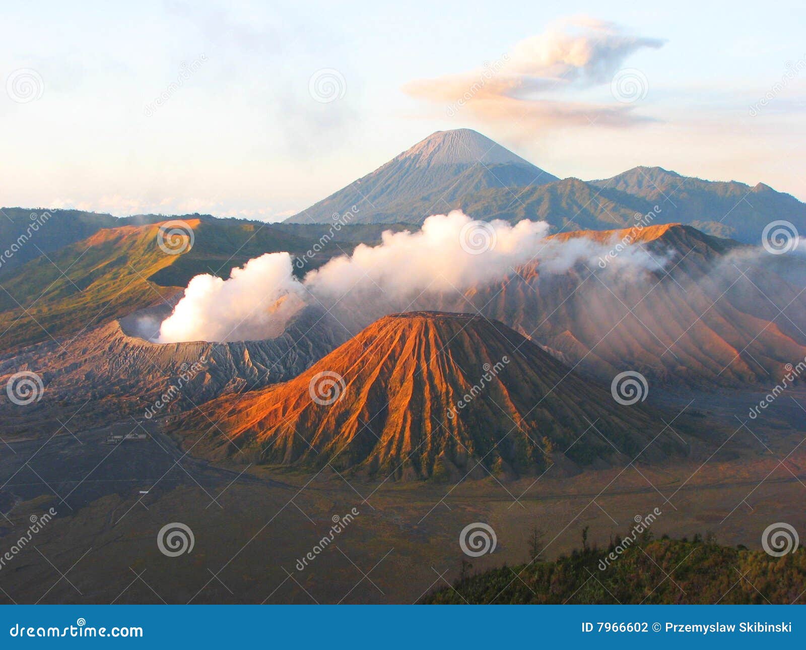 Sunrise Mount Bromo National Park, Java, Indonesia Stock Photo - Image ...