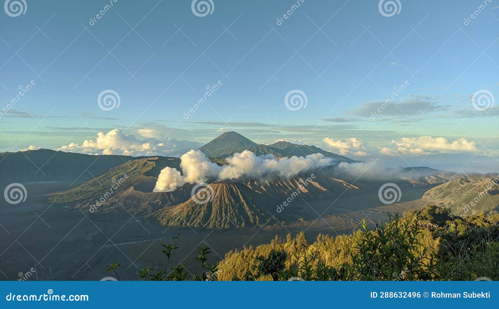 Sunrise at National Park Bromo Tengger Semeru Stock Photo - Image of ...