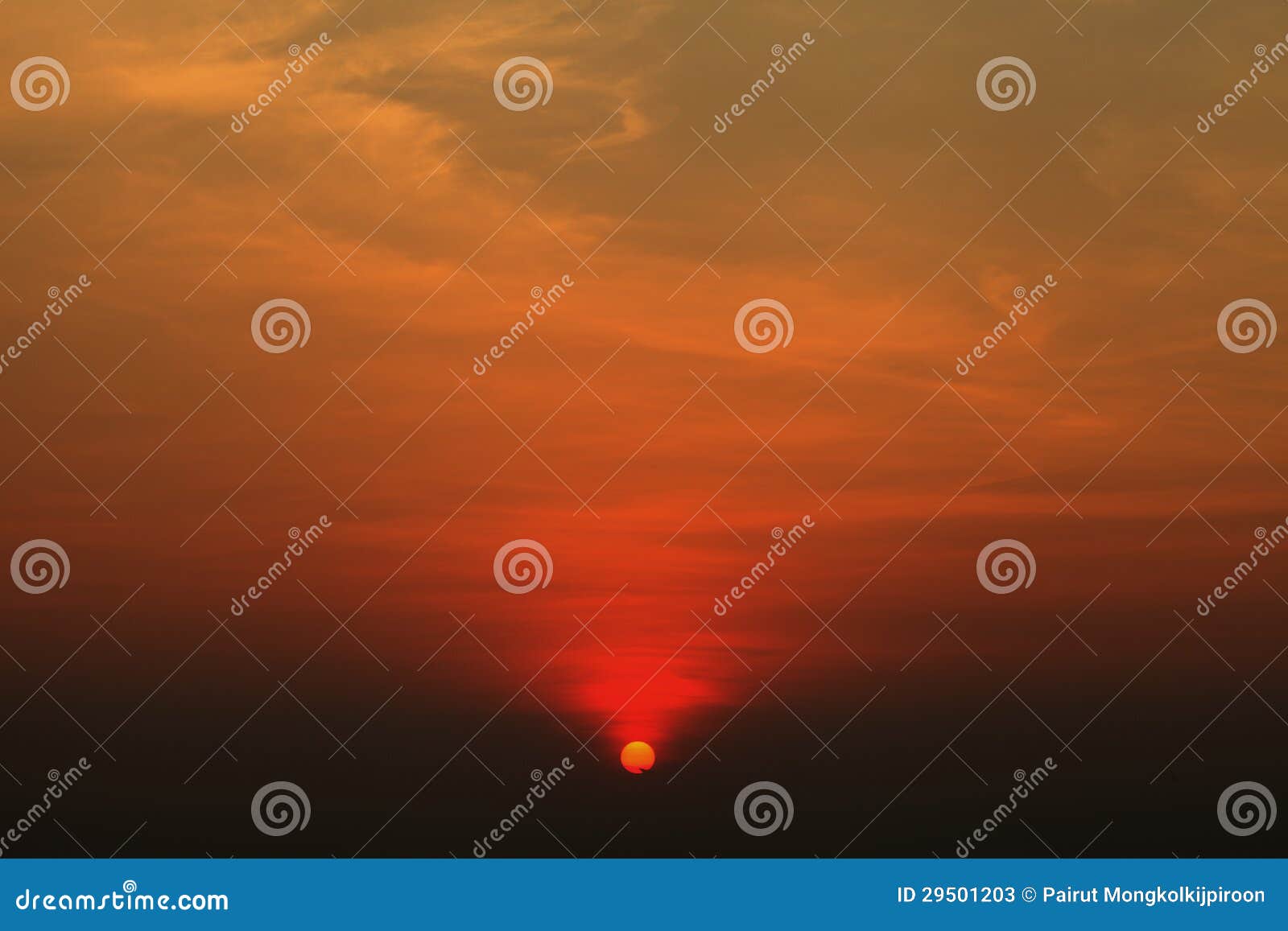 Sunrise Orange Light in Morning Stock Image - Image of season, beauty ...
