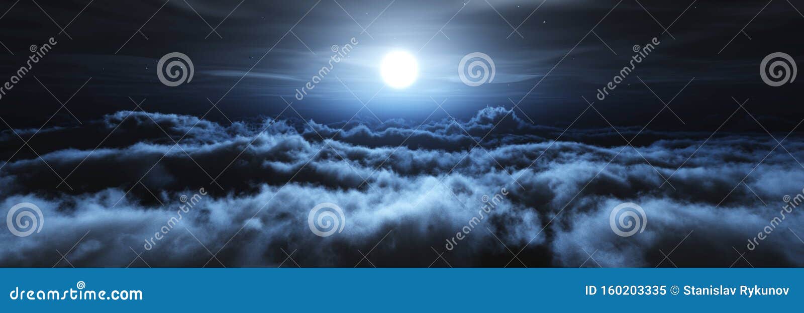 Sunrise Over the Clouds. Sunset Over the Clouds. the Moon in the Clouds ...