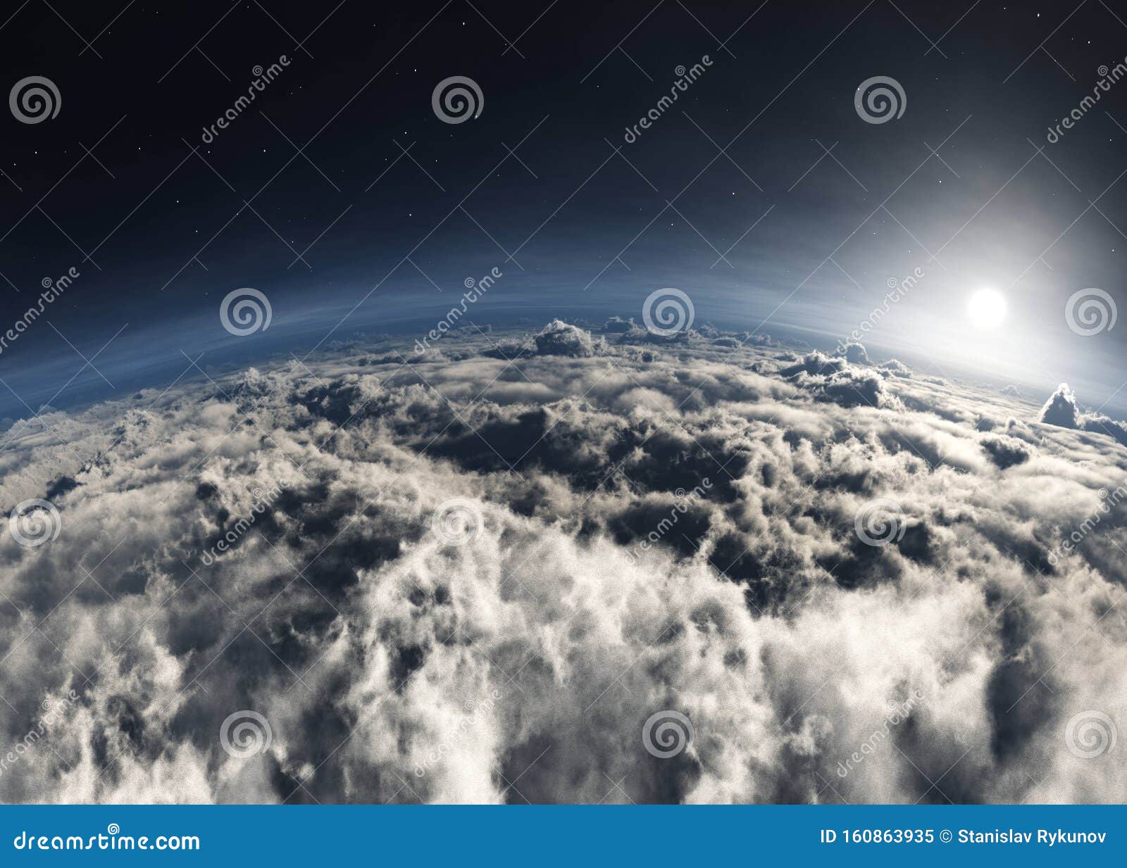 Sunrise Over the Clouds. Sunset Over the Clouds. the Moon in the Clouds ...