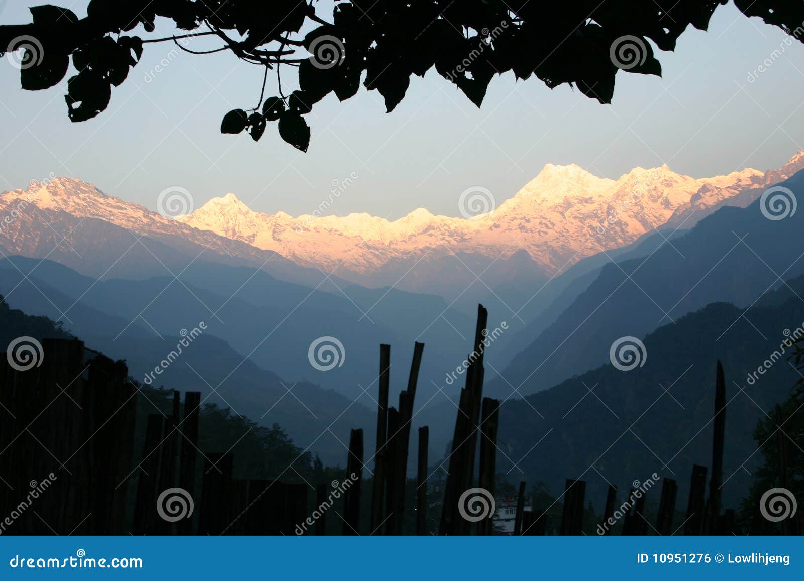 Sunrise Over Himalayan Mountains Stock Photo - Image of mountains ...