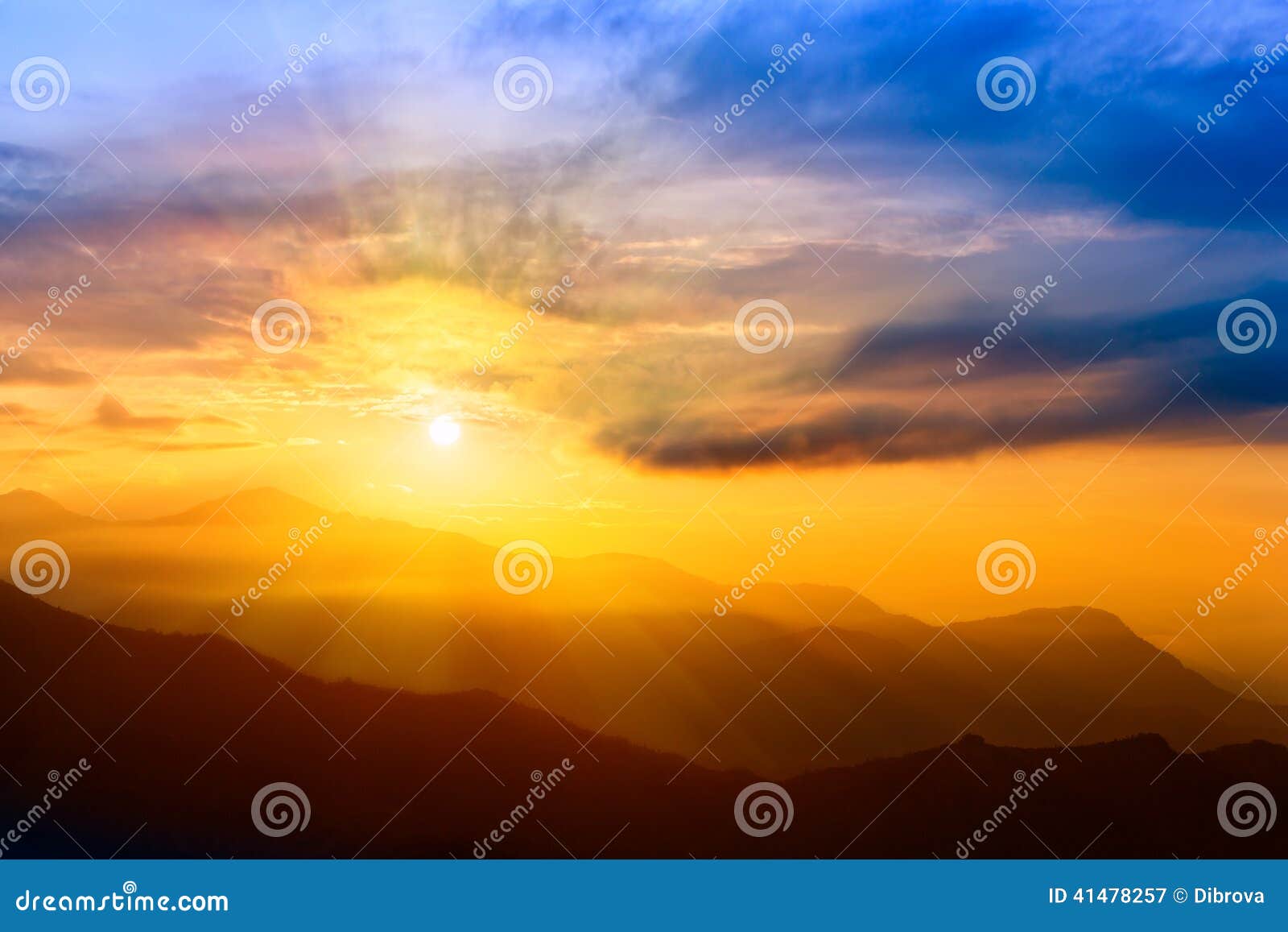 Sunrise over the Himalayas stock image. Image of morning - 41478257
