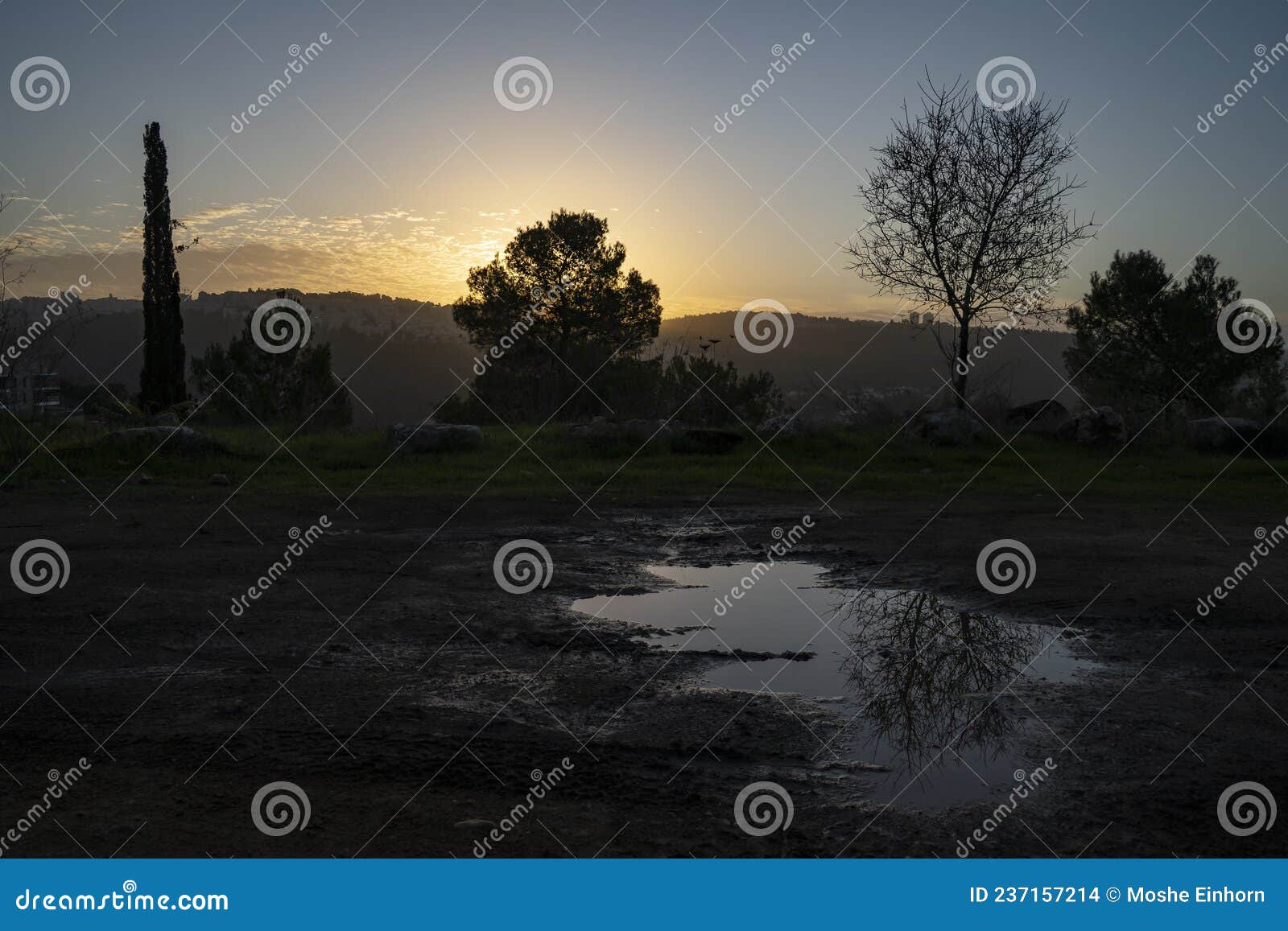 A Sunrise Over Jerusalem, Israel Stock Photo - Image of tour, israel ...
