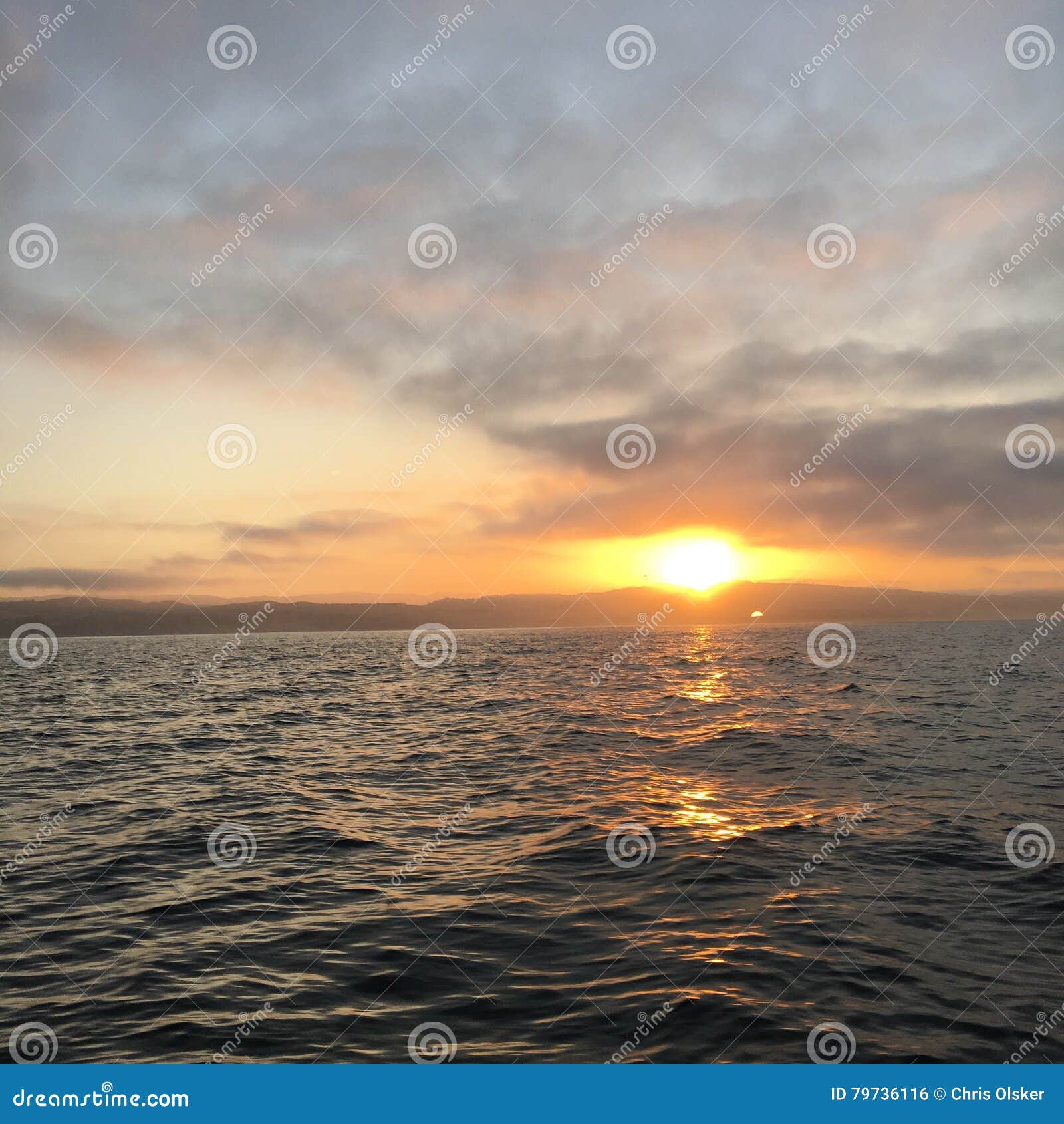 Sunrise Over Ocean stock photo. Image of yellow, reflection - 79736116