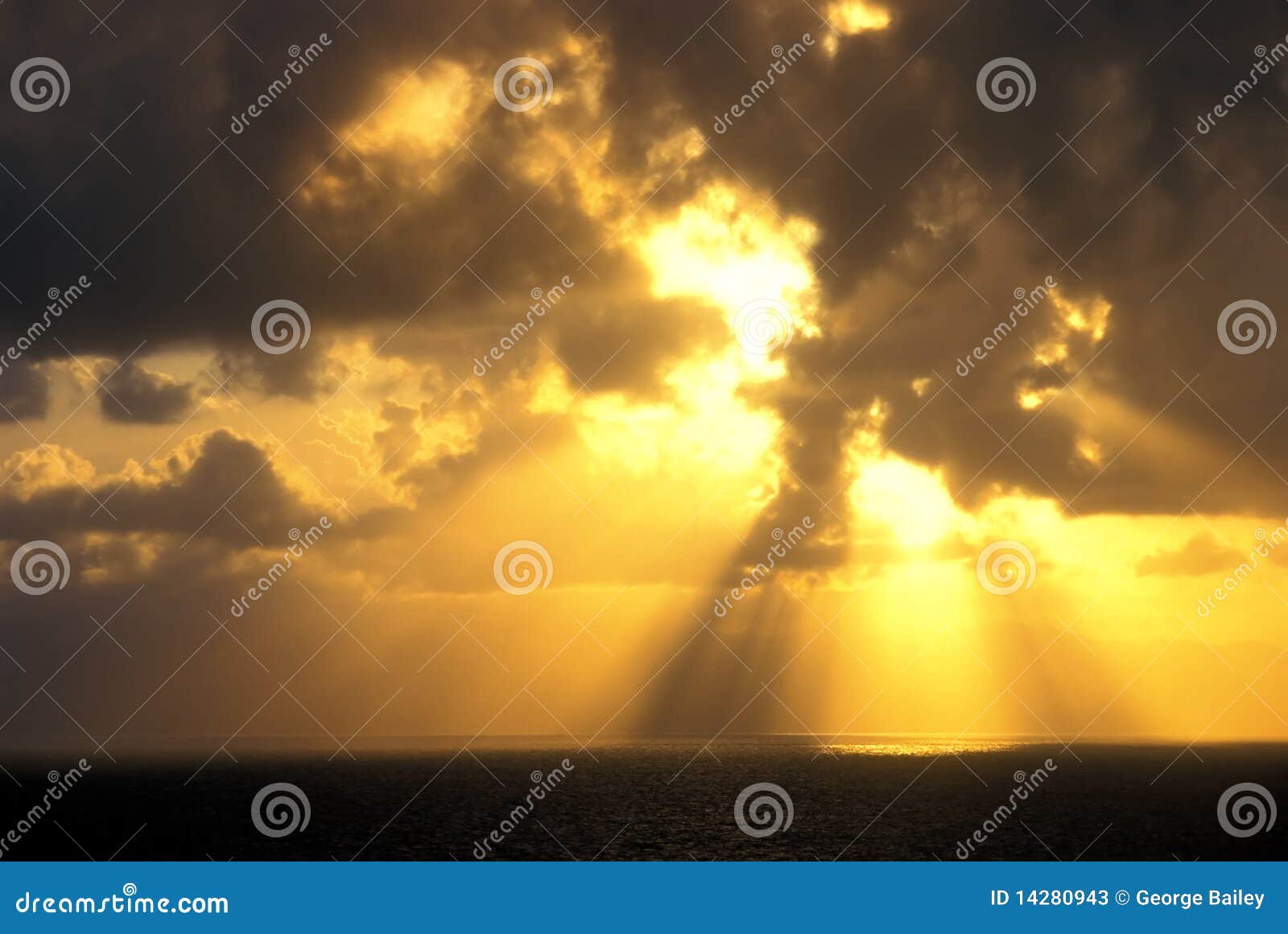 Sunrise over Panama stock image. Image of yellow, clouds - 14280943