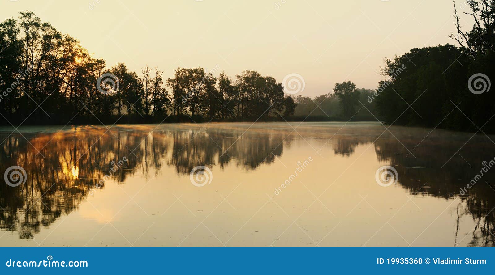 Sunrise over the pond stock photo. Image of water, sunrise - 19935360