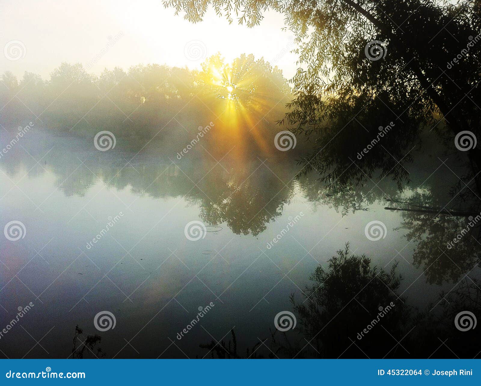 Sunrise over pond stock photo. Image of roaring25, early - 45322064