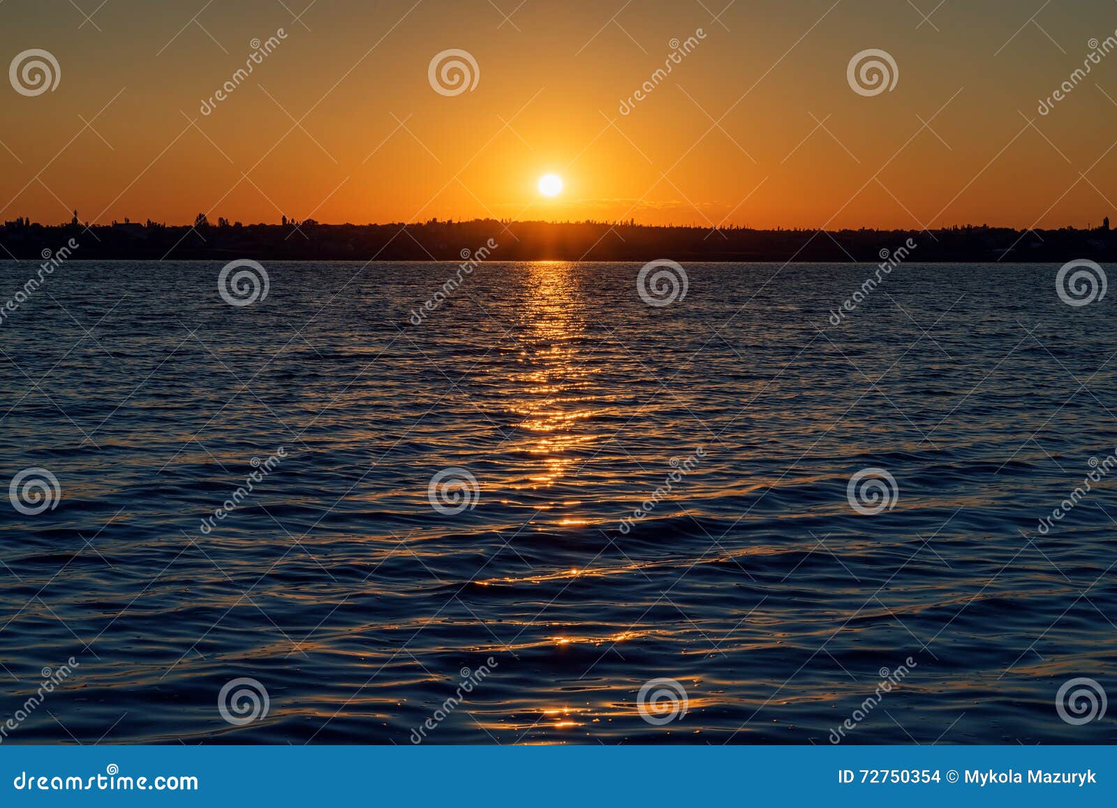 Sunrise over river stock photo. Image of nature, dawn - 72750354