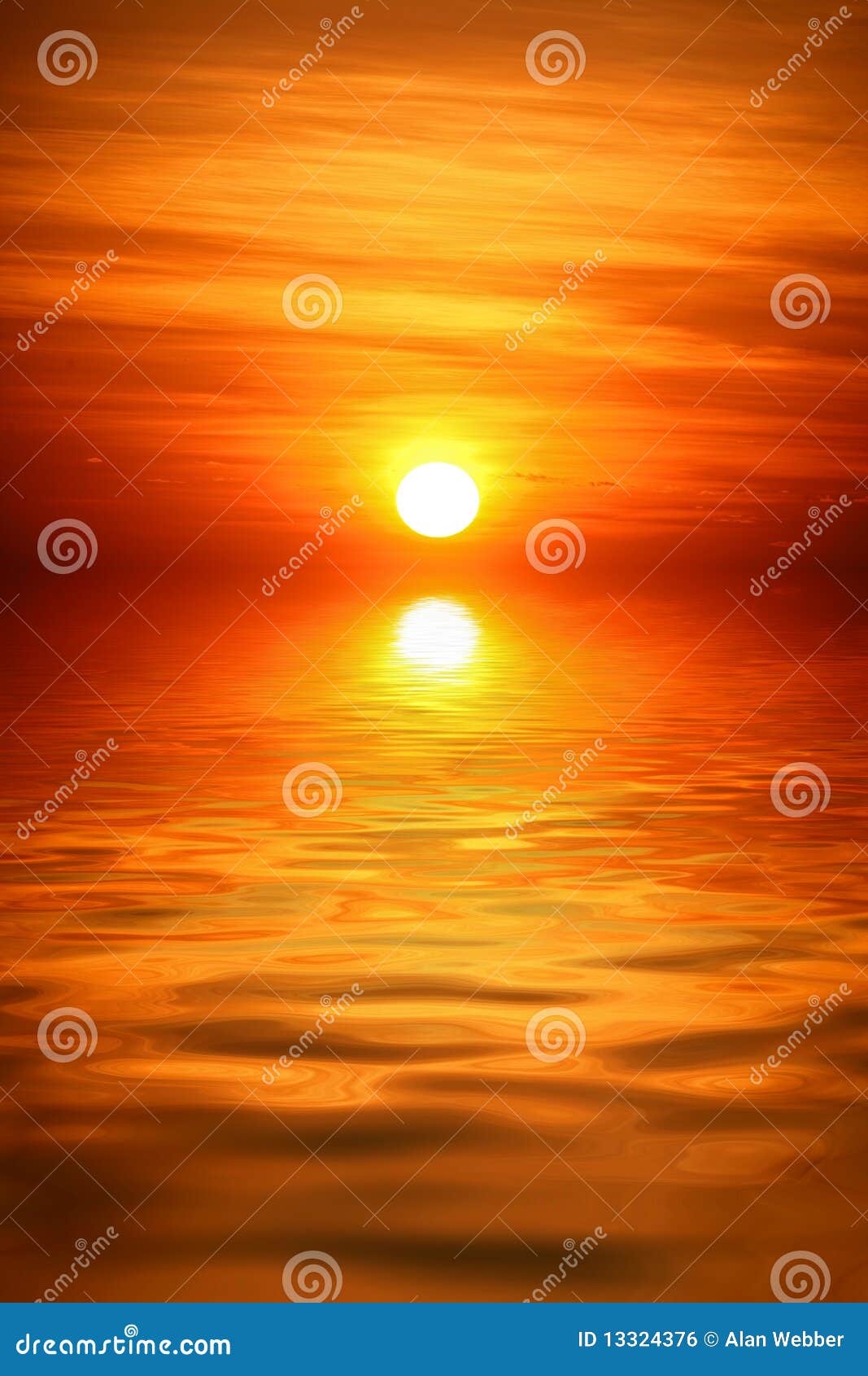 Sunrise over water stock photo. Image of environmental - 13324376
