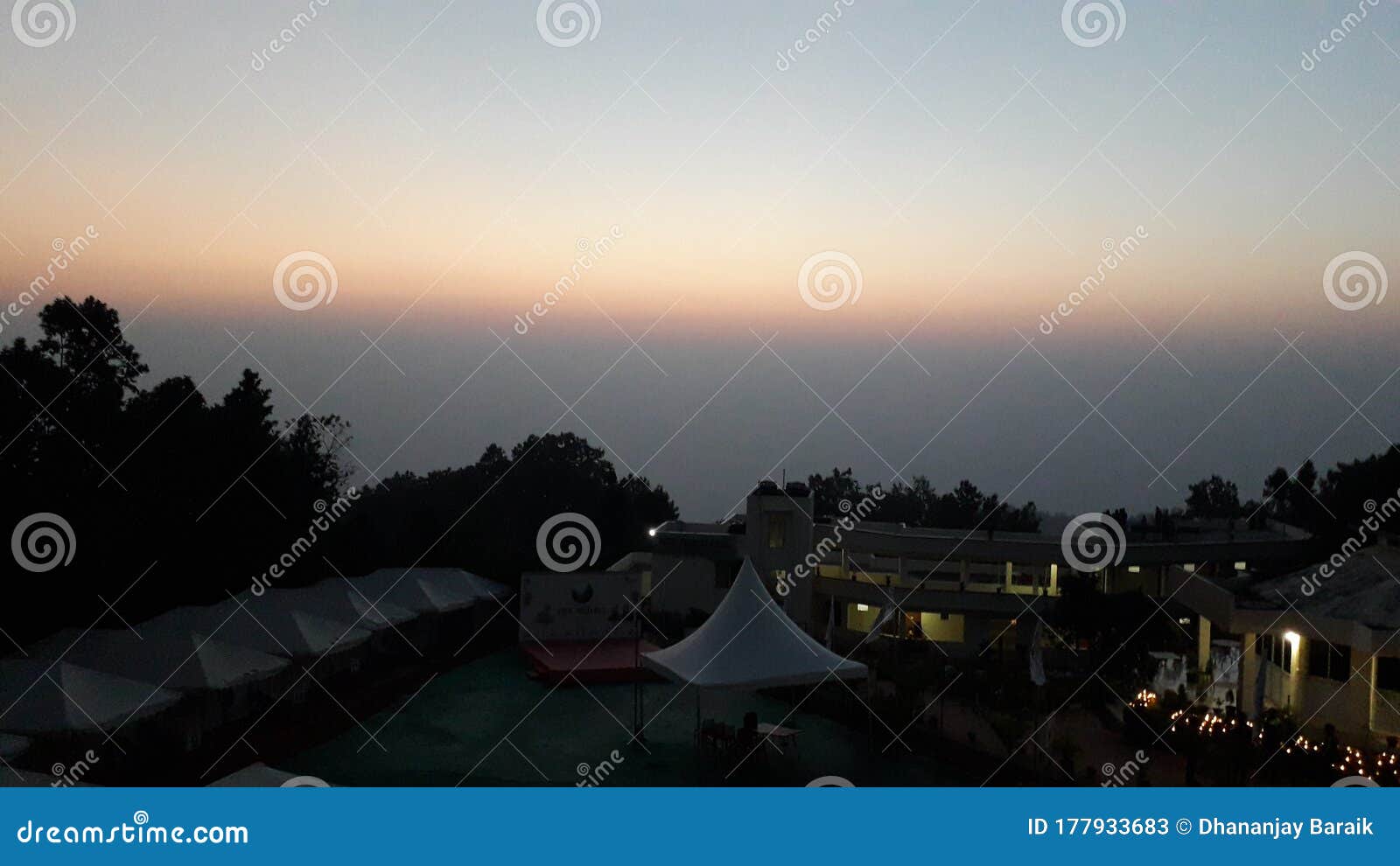 Sunrise point at Netarhat stock image. Image of mountain - 177933683