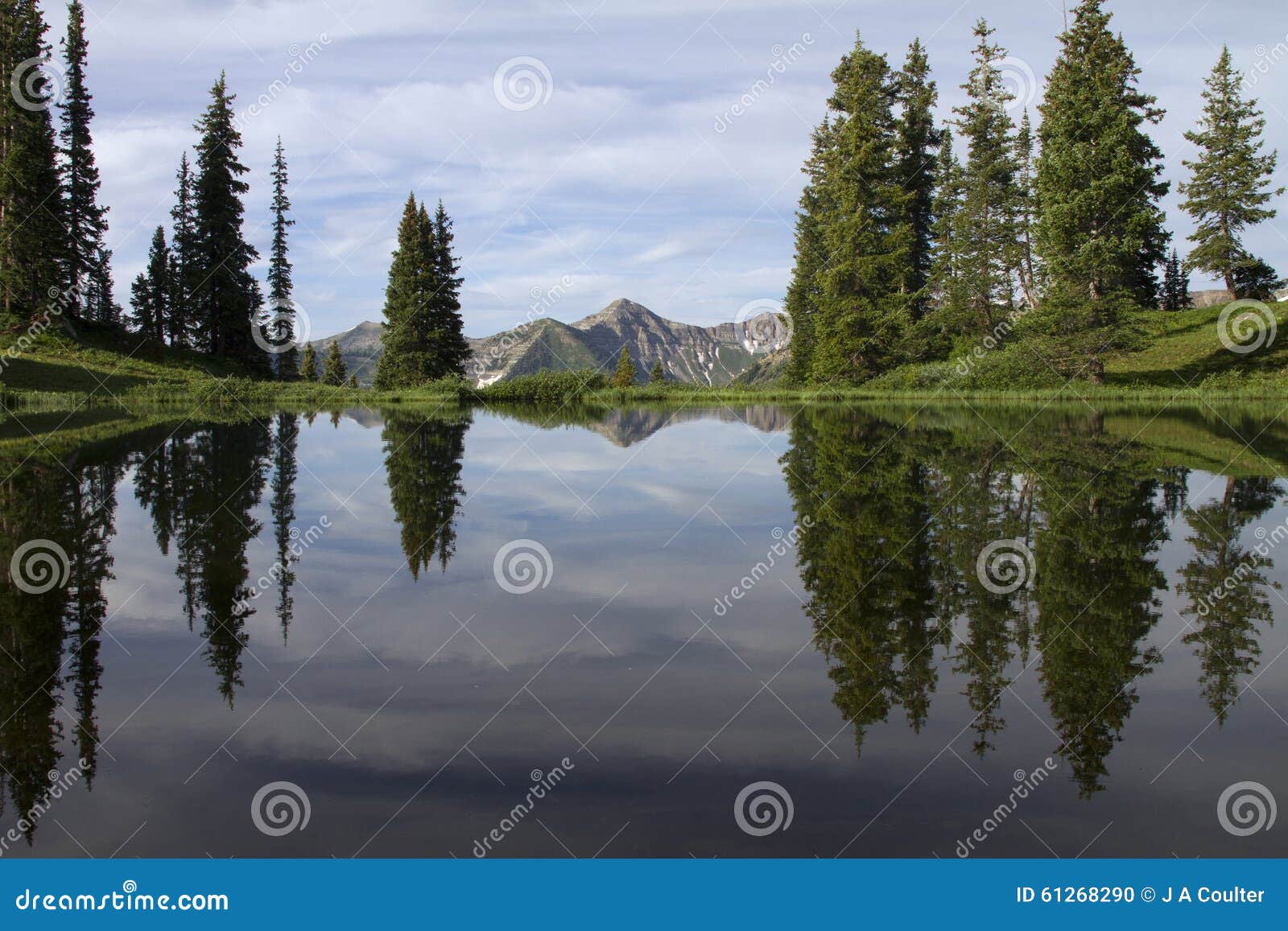 Sunrise Reflection at Paradise Divide, Colorado Stock Photo - Image of ...