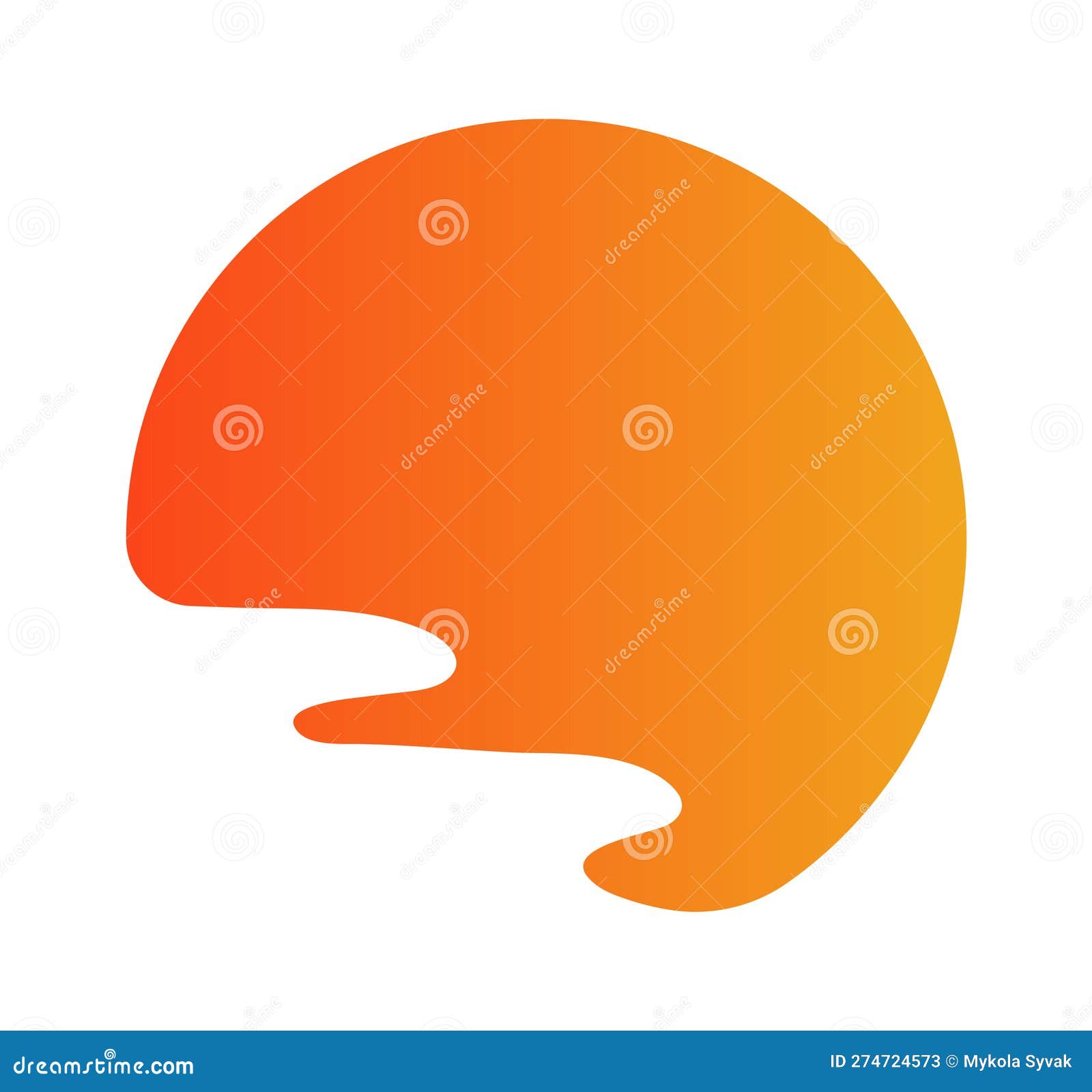 Sunrise Reflection Shape stock vector. Illustration of landscape ...