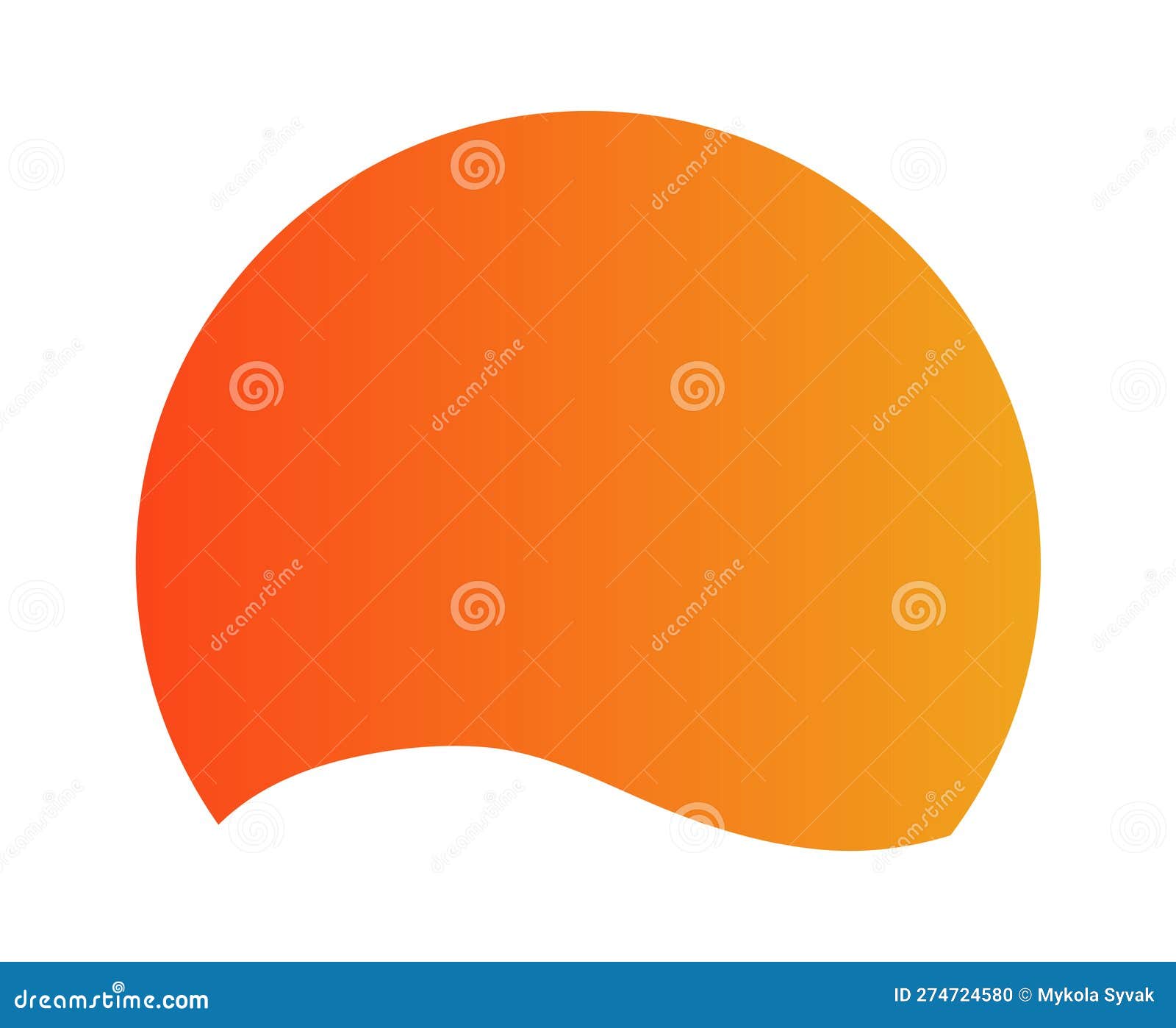 Sunrise Reflection Shape stock vector. Illustration of nature - 274724580
