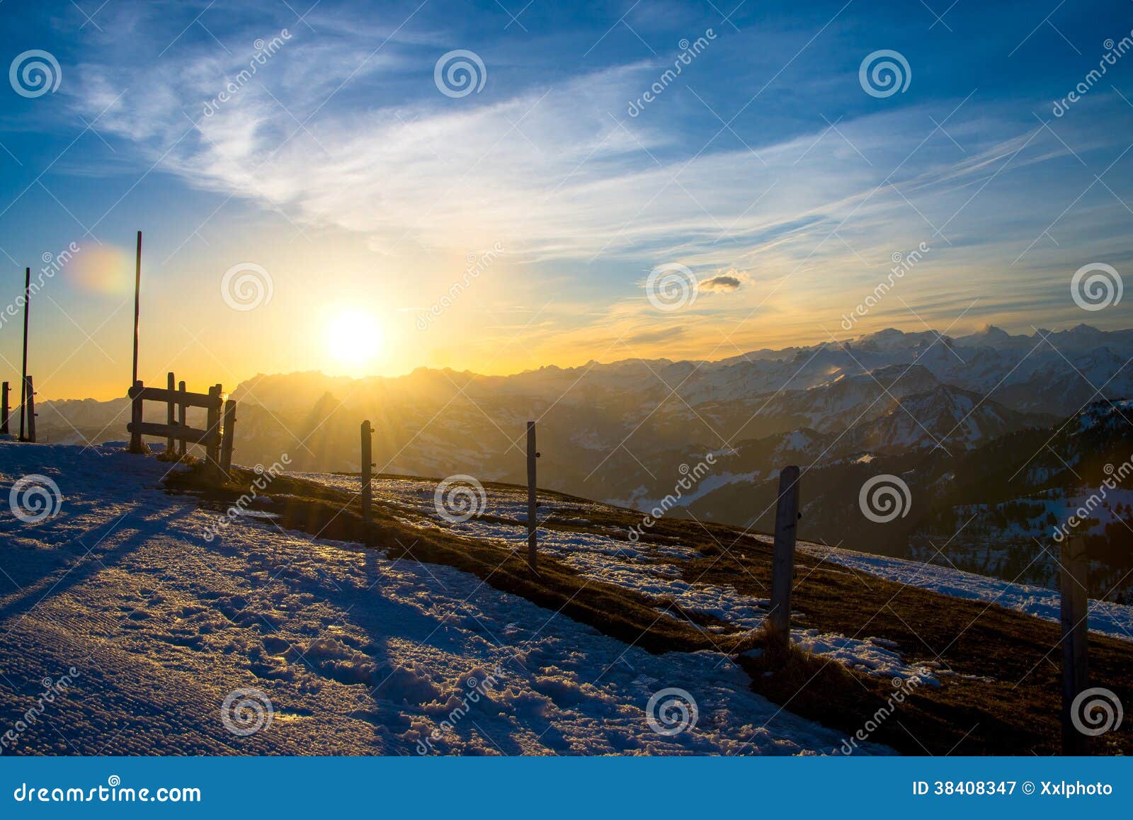 Sunrise on Rigi Alp, Switzerland Stock Image - Image of impression ...