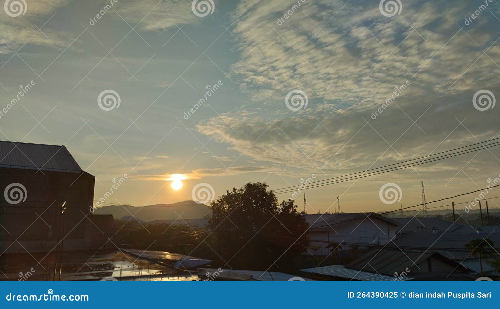 Sunrise at the Rooftop Seems so Good To See Stock Image - Image of ...