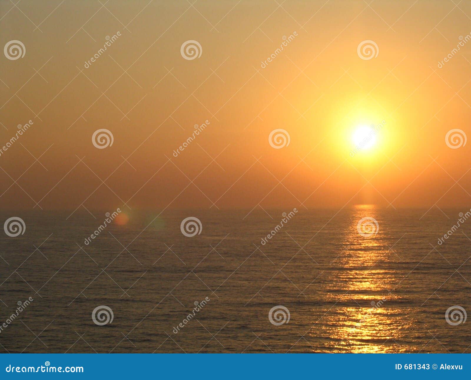 Sunrise in the sea stock image. Image of tropical, summer - 681343