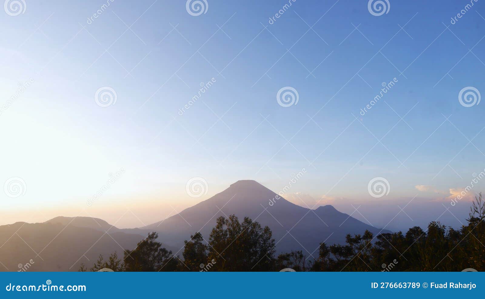 Sunrise at Si Kunir, Dieng, Central Java, Indonesia Stock Image - Image ...
