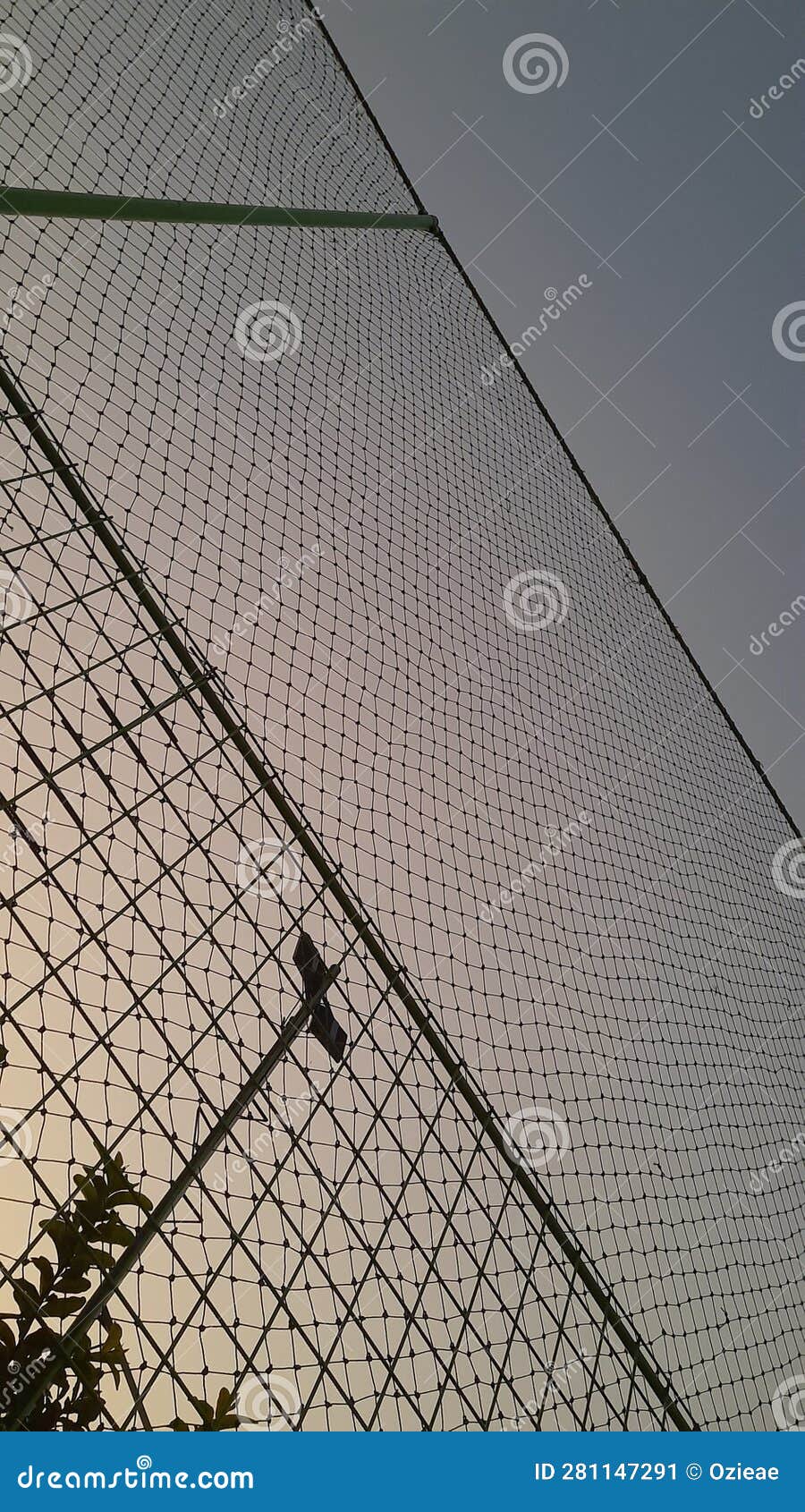 The Sunrise Sky with a Beautiful Net Stock Image - Image of roof, floor ...