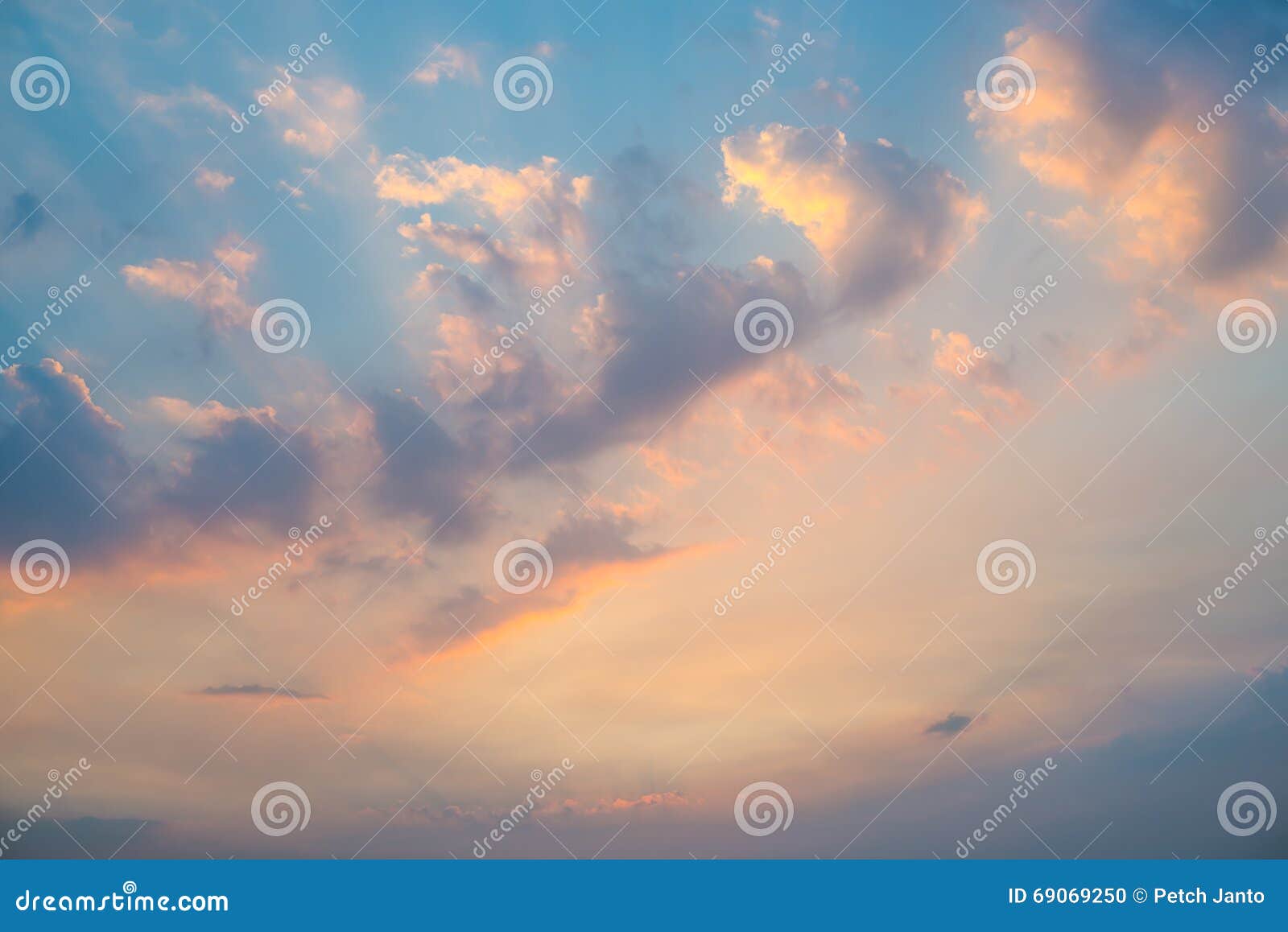 Sunrise Sky Cloud Beautiful Stock Photo - Image of cloud, bueon: 69069250