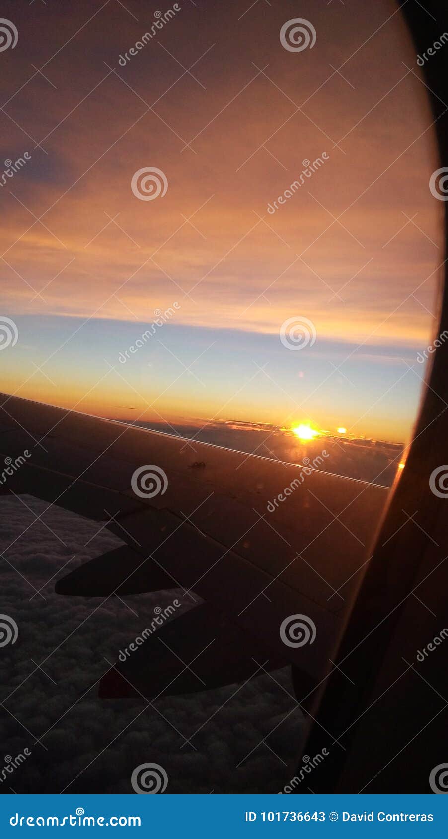 Sunrise in the sky stock image. Image of plane, sunrise - 101736643