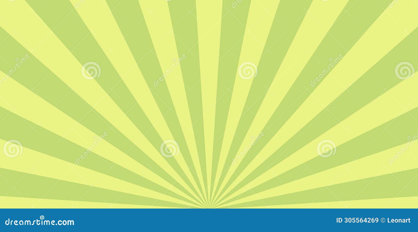 Sunrise Sunbeam Rays, Green Lines Background Stock Illustration ...