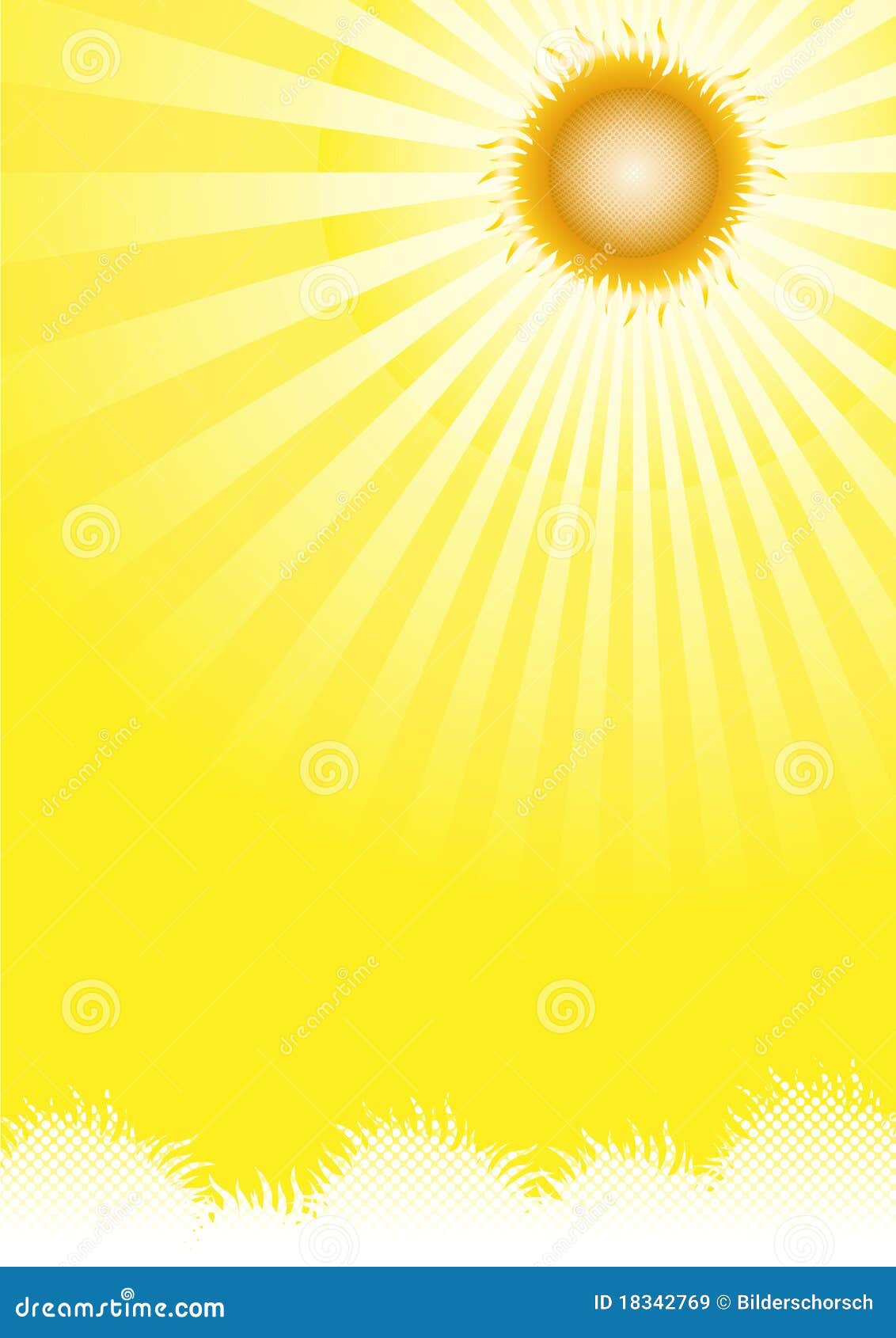 Sunrise sunflower template stock vector. Illustration of bright - 18342769