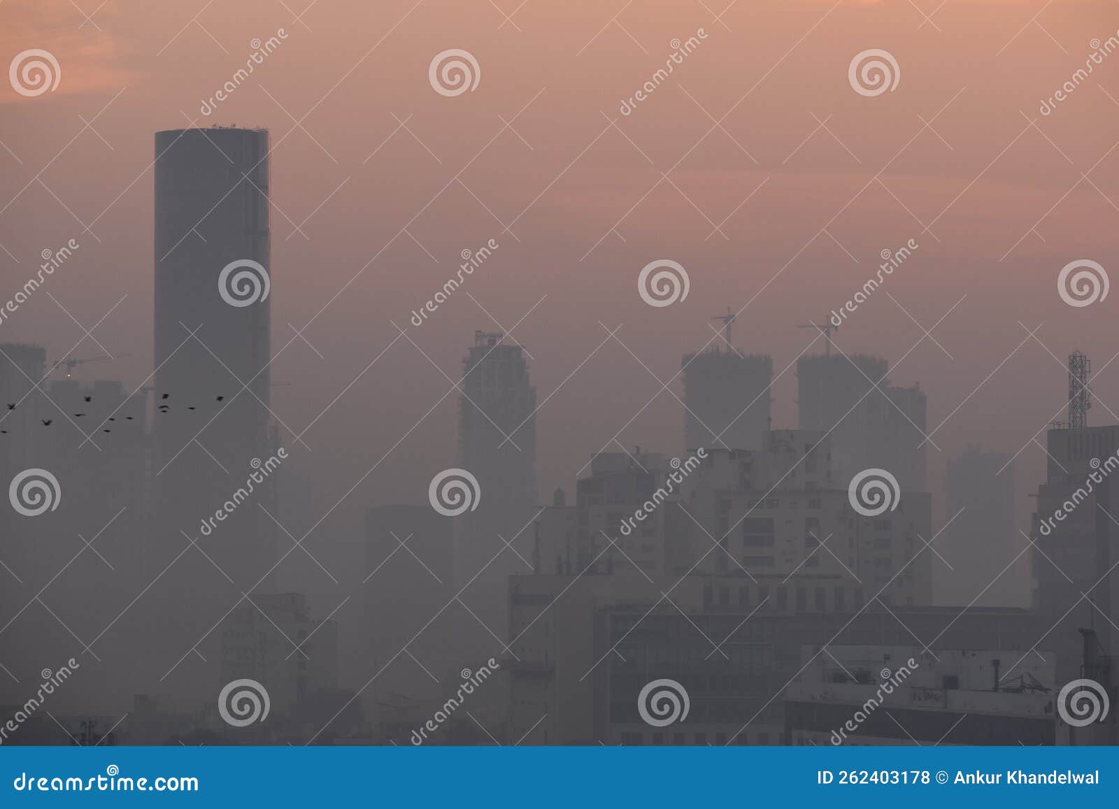 Sunrise & Sunset in the Millennium City. Night View of Metropolis Stock ...