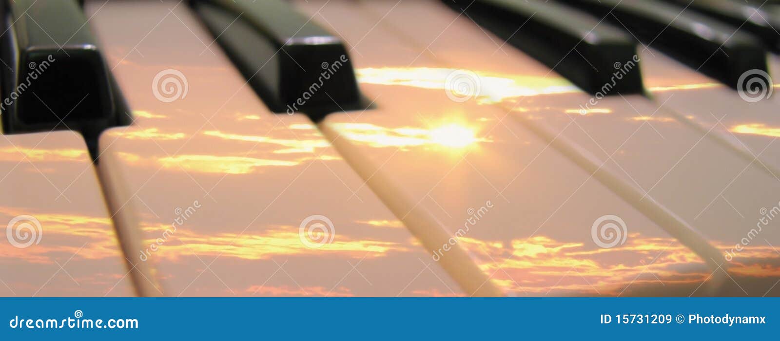 Sunrise Sunset on Piano Organ Keys To Imagination Stock Image - Image ...