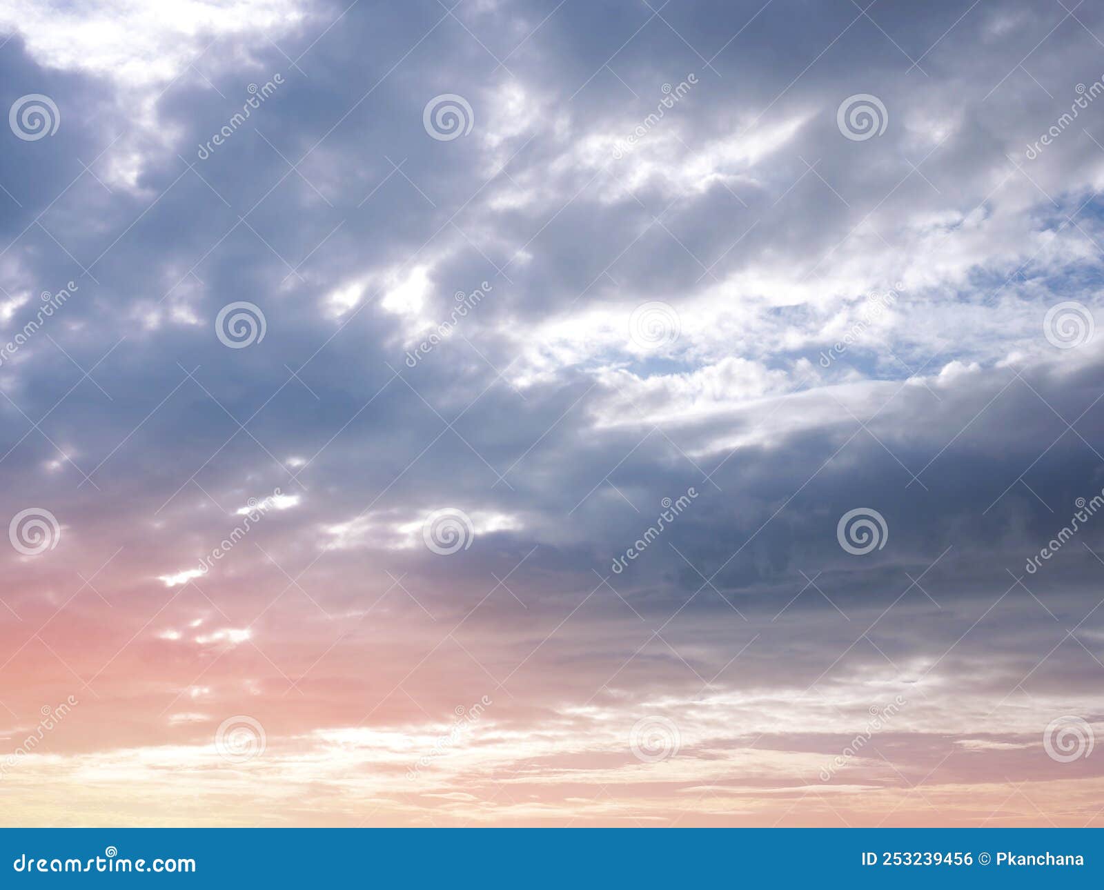Sunrise or Sunset Sky and Grey Clouds Stock Photo - Image of grow ...