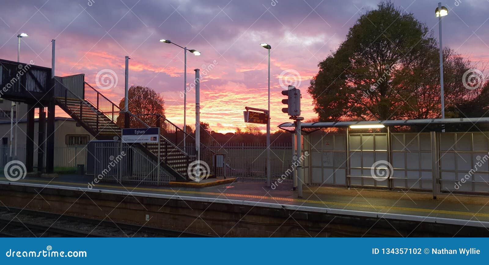 Sunrise stock photo. Image of sunrise, orange, station - 134357102