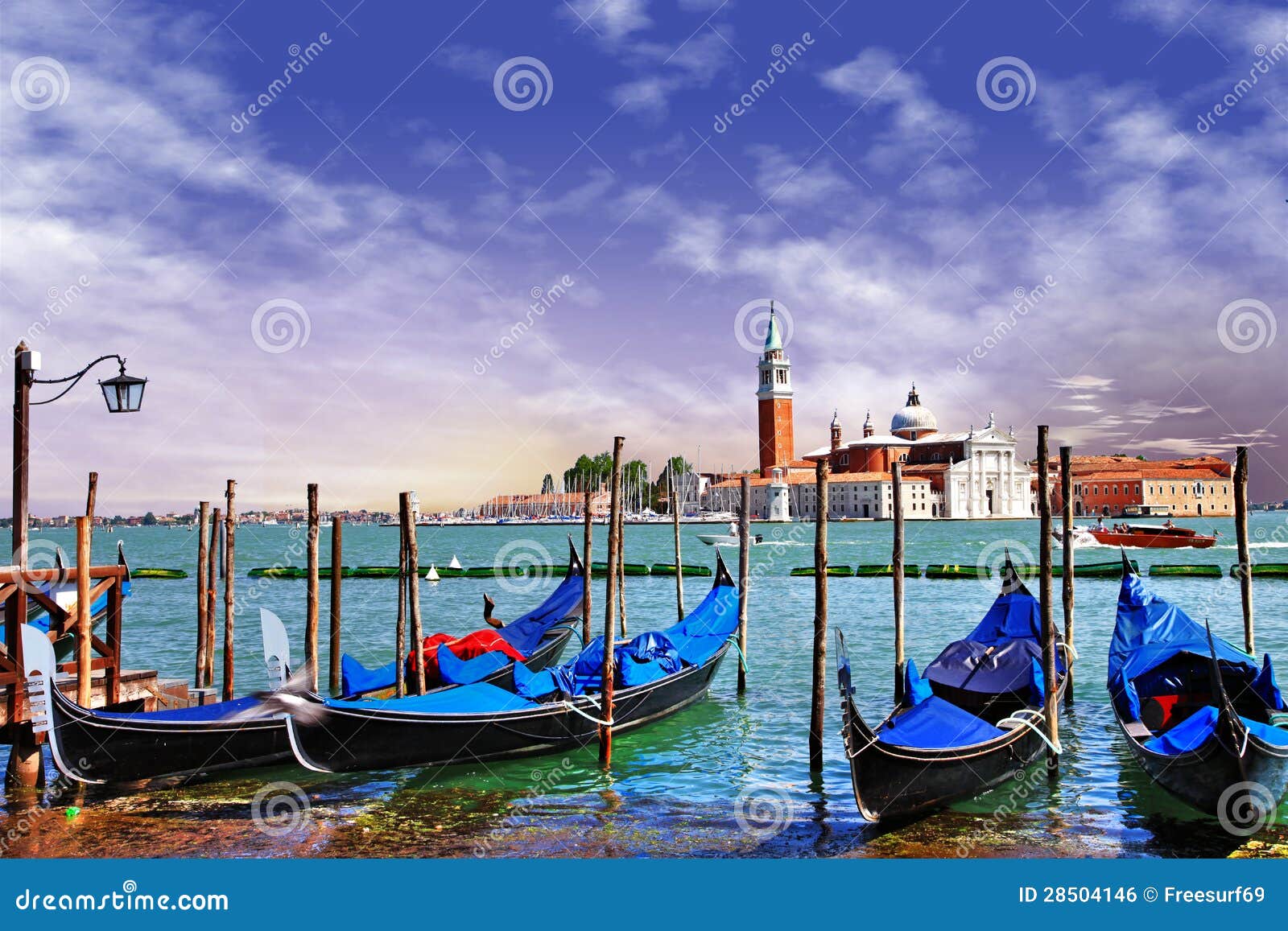 Sunrise in Venice stock photo. Image of boat, color, outdoors - 28504146