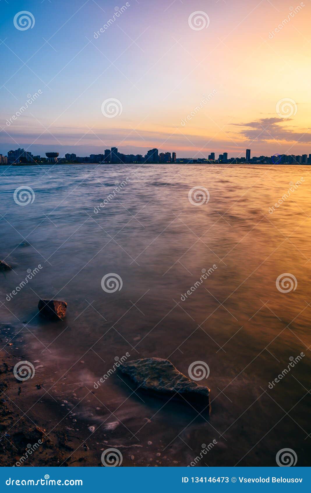 Sunrise view of city stock image. Image of famous, cityscape - 134146473