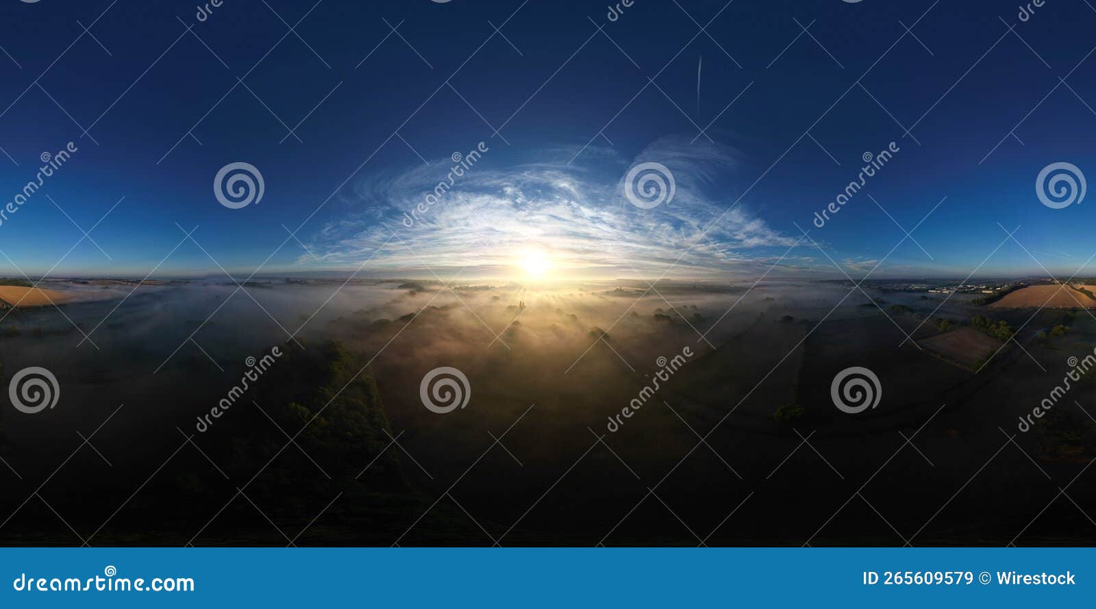 Sunrise View Over Mountains with a Long Exposure Effect, Clear Sky ...