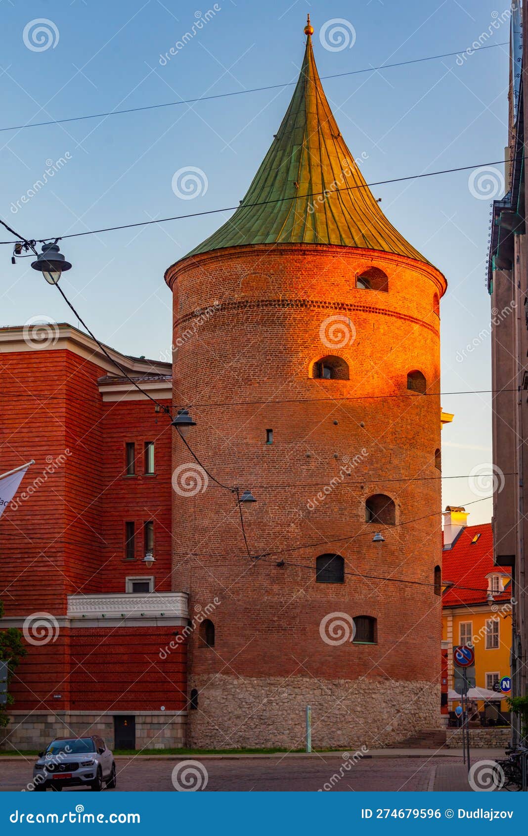 Sunrise View of the Powder Tower in Riga, Latvia Editorial Photo ...