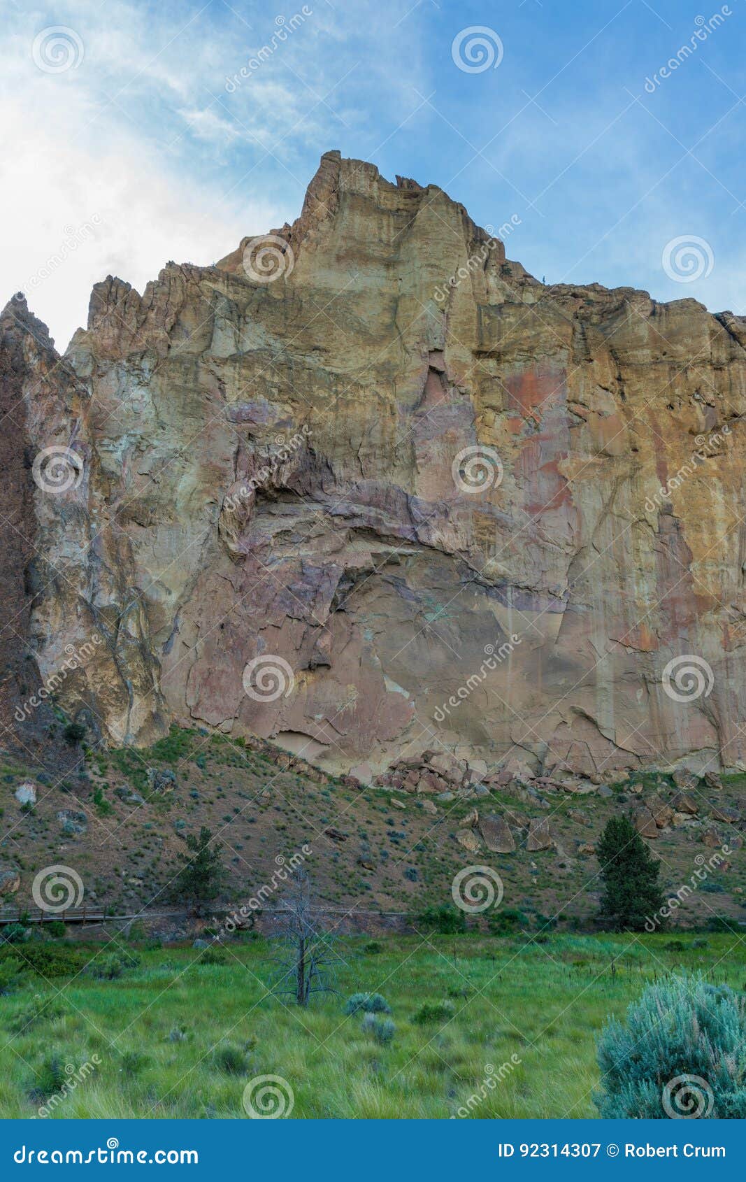 Sunrise View of Smith Rock State Park in Oregon Stock Image - Image of ...