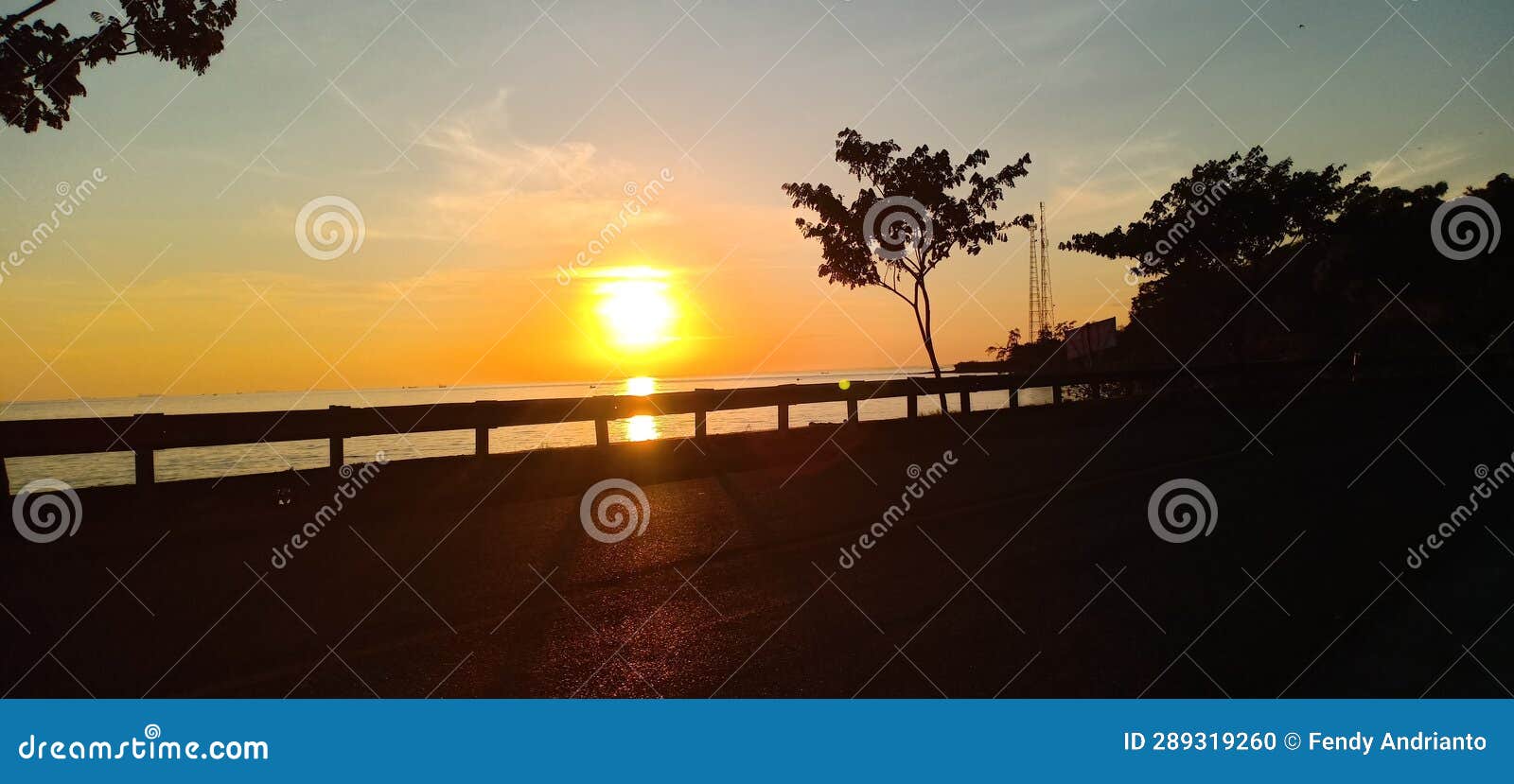 Sunrise View Taken on the Road Side Stock Photo - Image of view, side ...