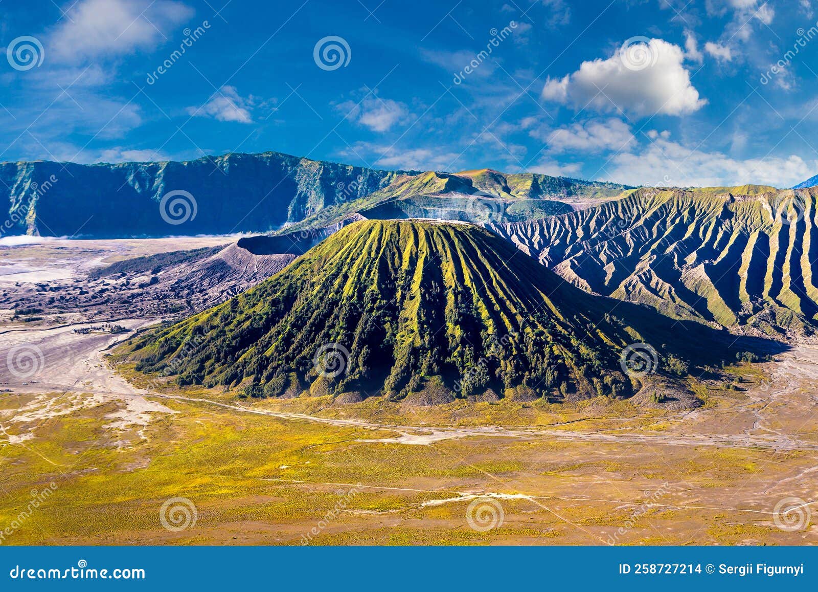 Sunrise at Volcano Bromo, Java Stock Photo - Image of indonesia, park ...