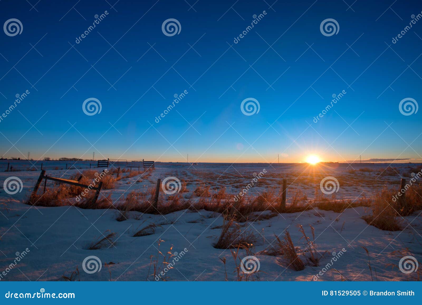 Sunrise stock image. Image of countryside, prairie, land - 81529505
