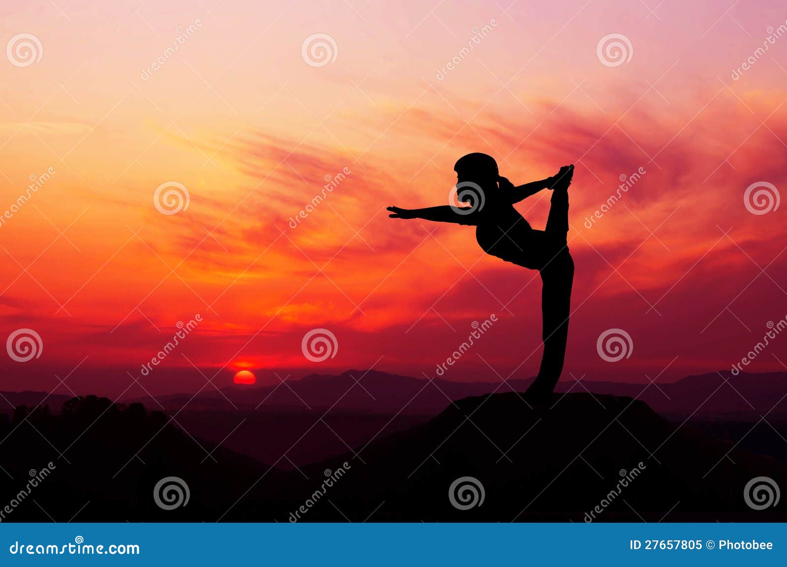 Sunrise Yoga stock image. Image of outdoors, nature, park - 27657805