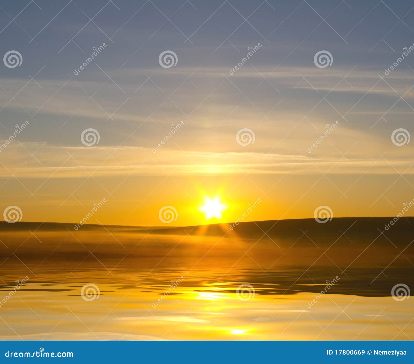 Sunrising on the sea stock image. Image of ecology, beautiful - 17800669