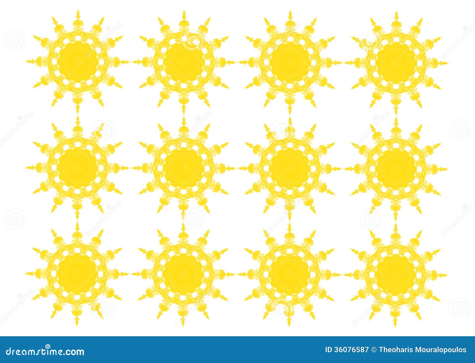 Suns pattern stock illustration. Illustration of yellow - 36076587